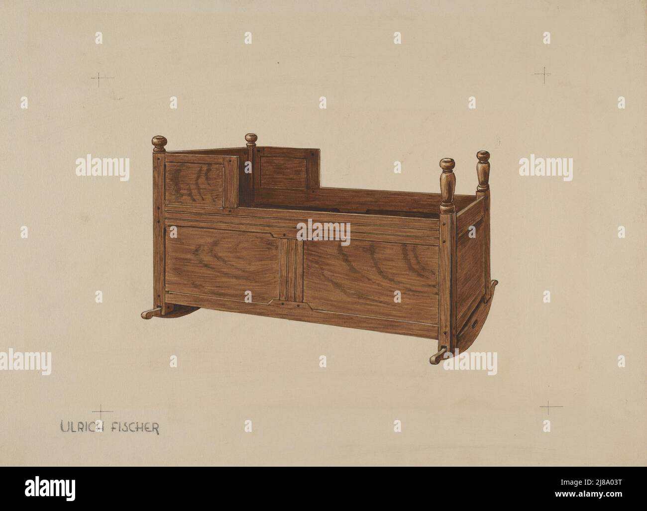 Wooden rocking cradle hi-res stock photography and images - Alamy