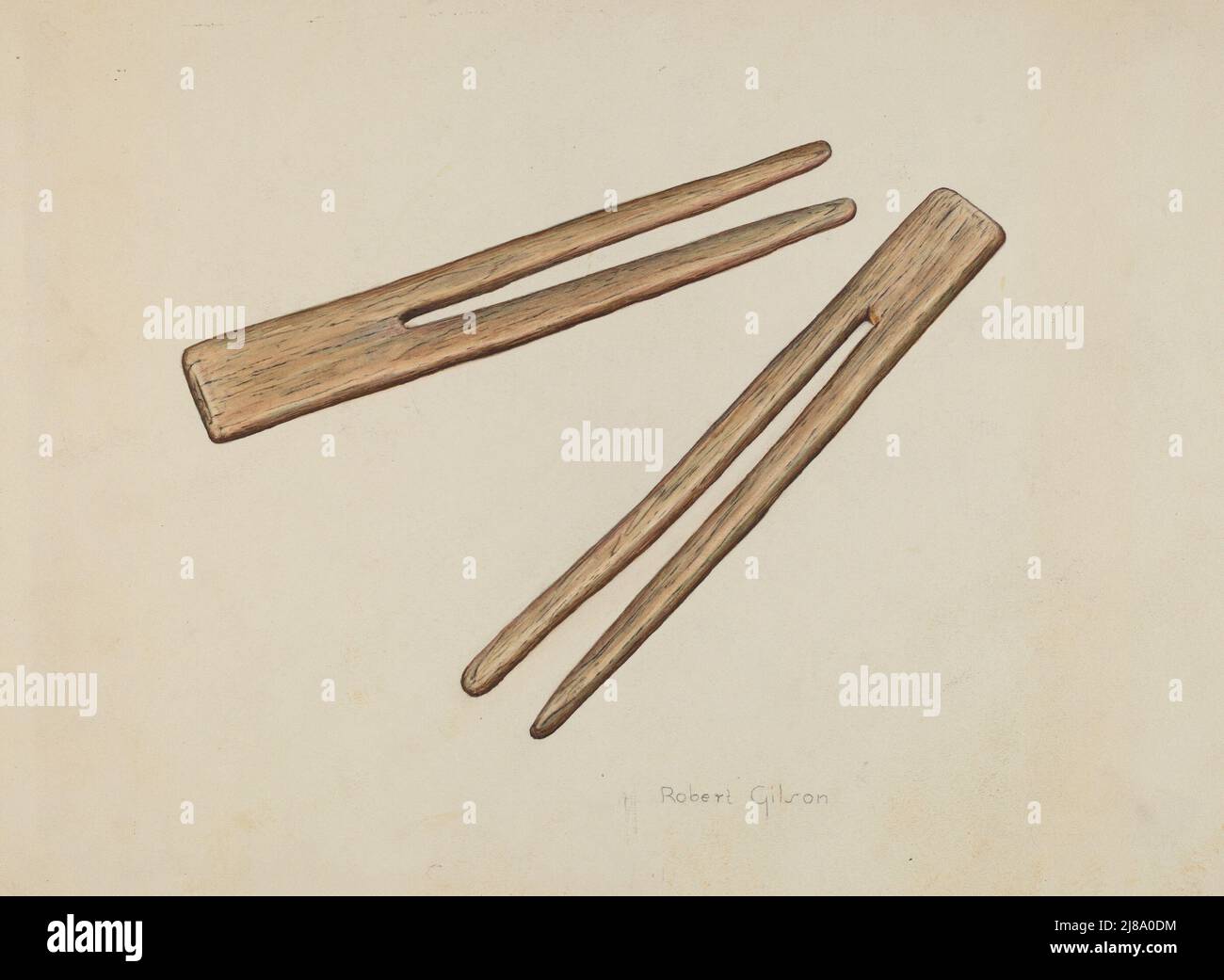 Watercolor clothespin hi-res stock photography and images - Alamy