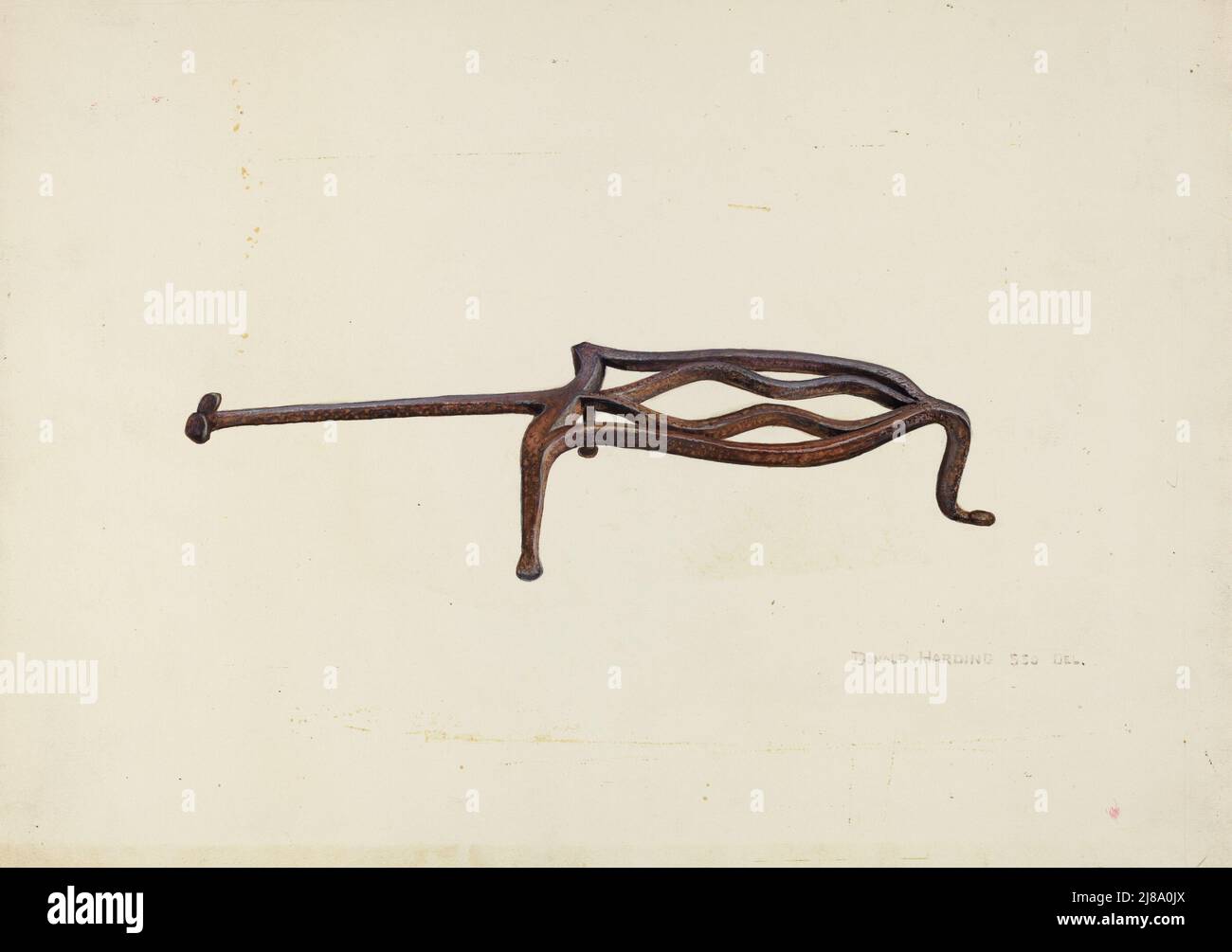 Flat Iron Holder, c. 1940 Stock Photo - Alamy