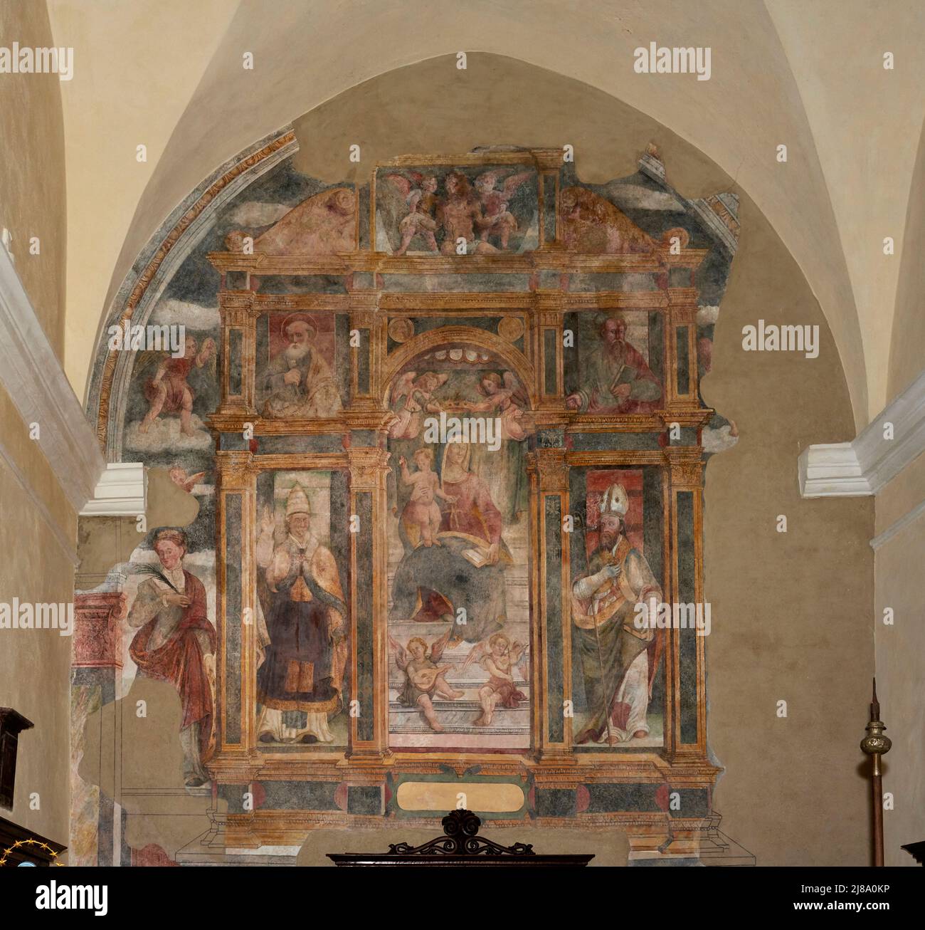 affreschi dell’altare maggiore - pittore lombardo del XVI secolo ...