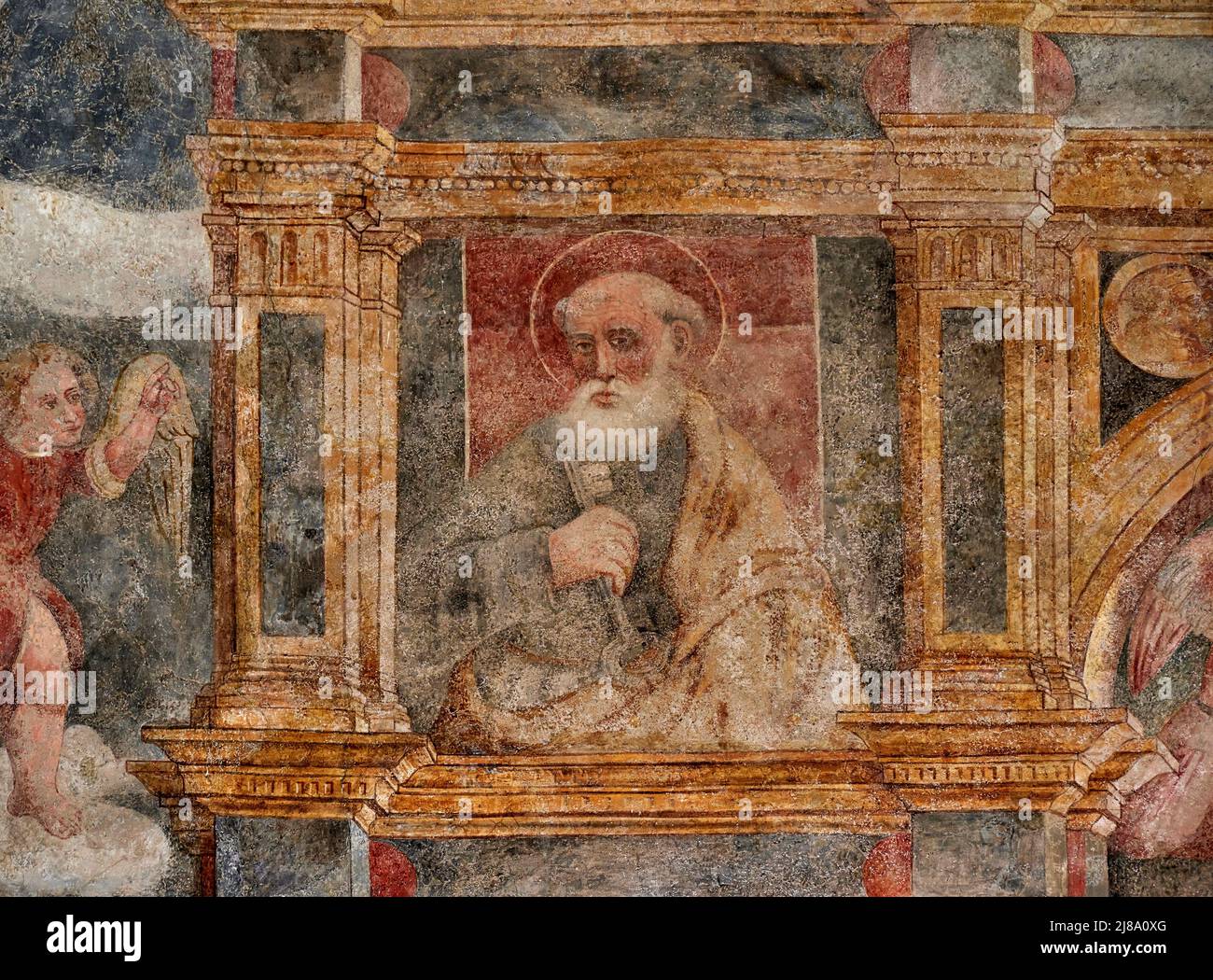 S. Pietro - affresco - pittore lombardo del XVI secolo - Cornello Tasso ...
