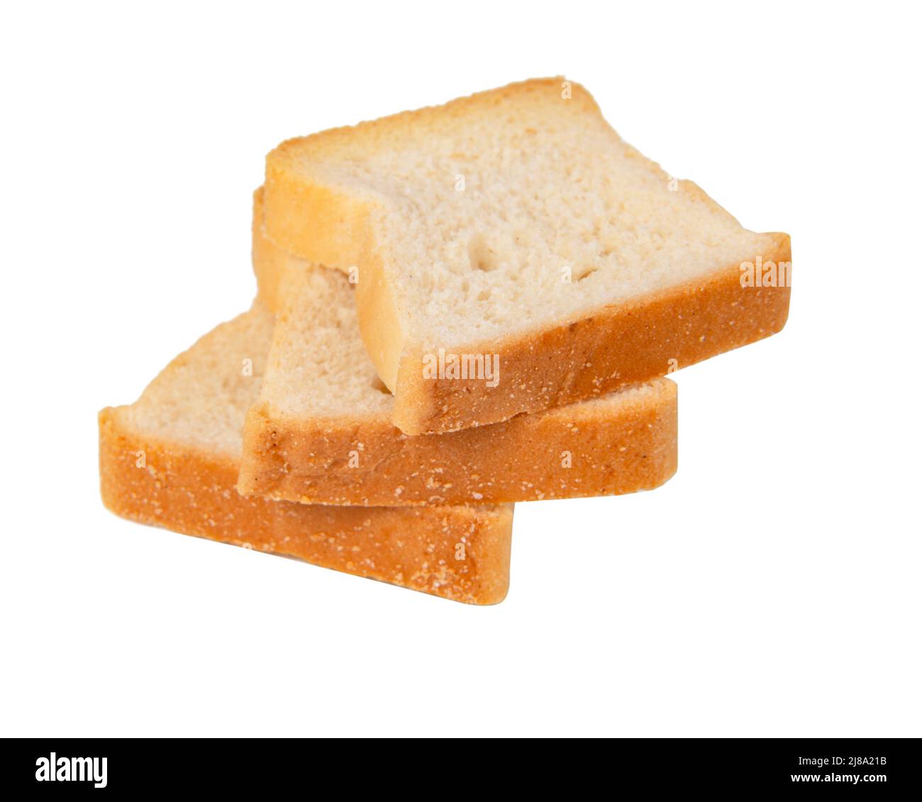 Bread toast empty slisec isolated on the white background Stock Photo ...