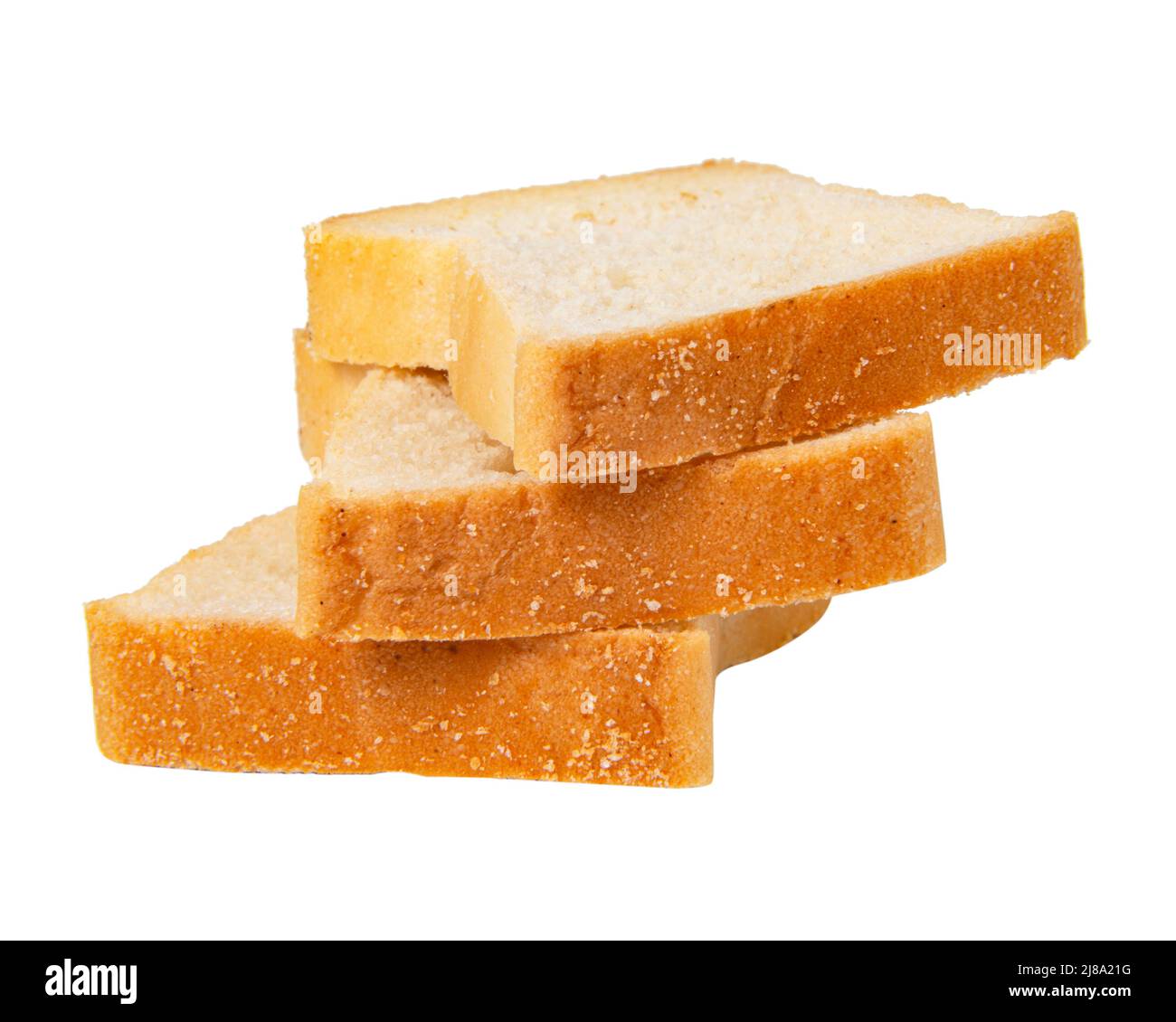 Bread toast empty slisec isolated on the white background Stock Photo ...