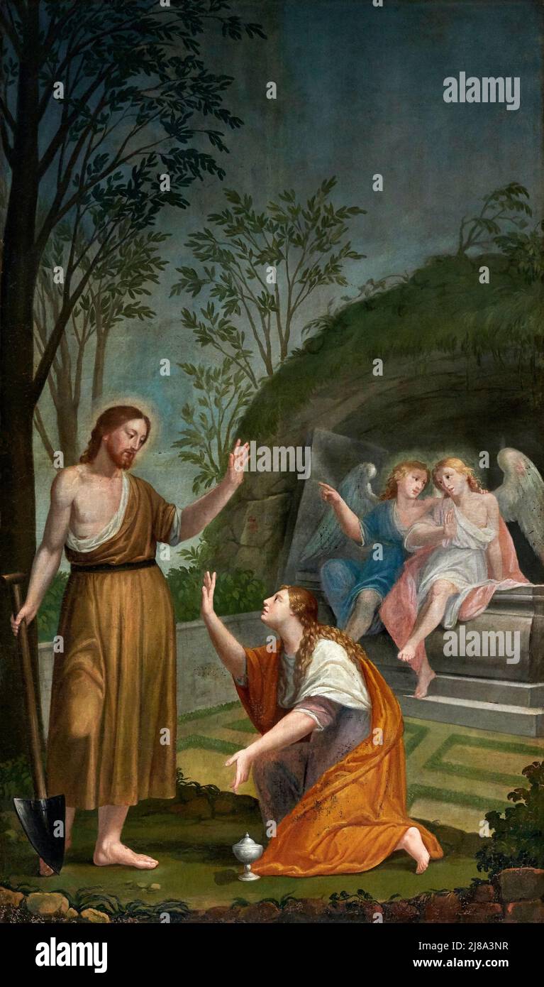 Noli me tangere - olio su tela - pittore bergamasco della fine del ...