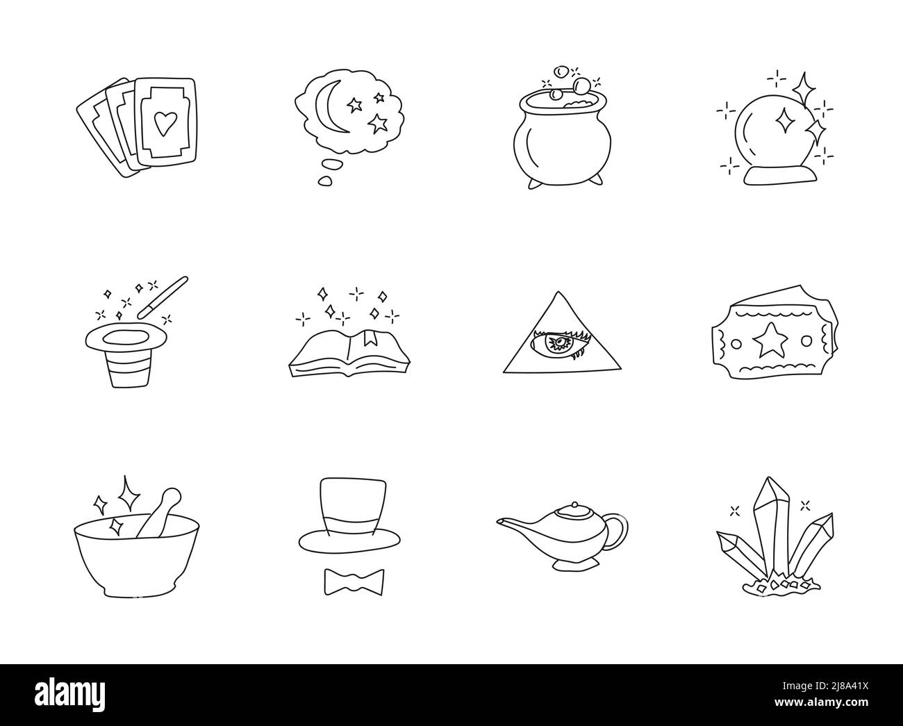 Book magic on wizard Black and White Stock Photos & Images - Alamy