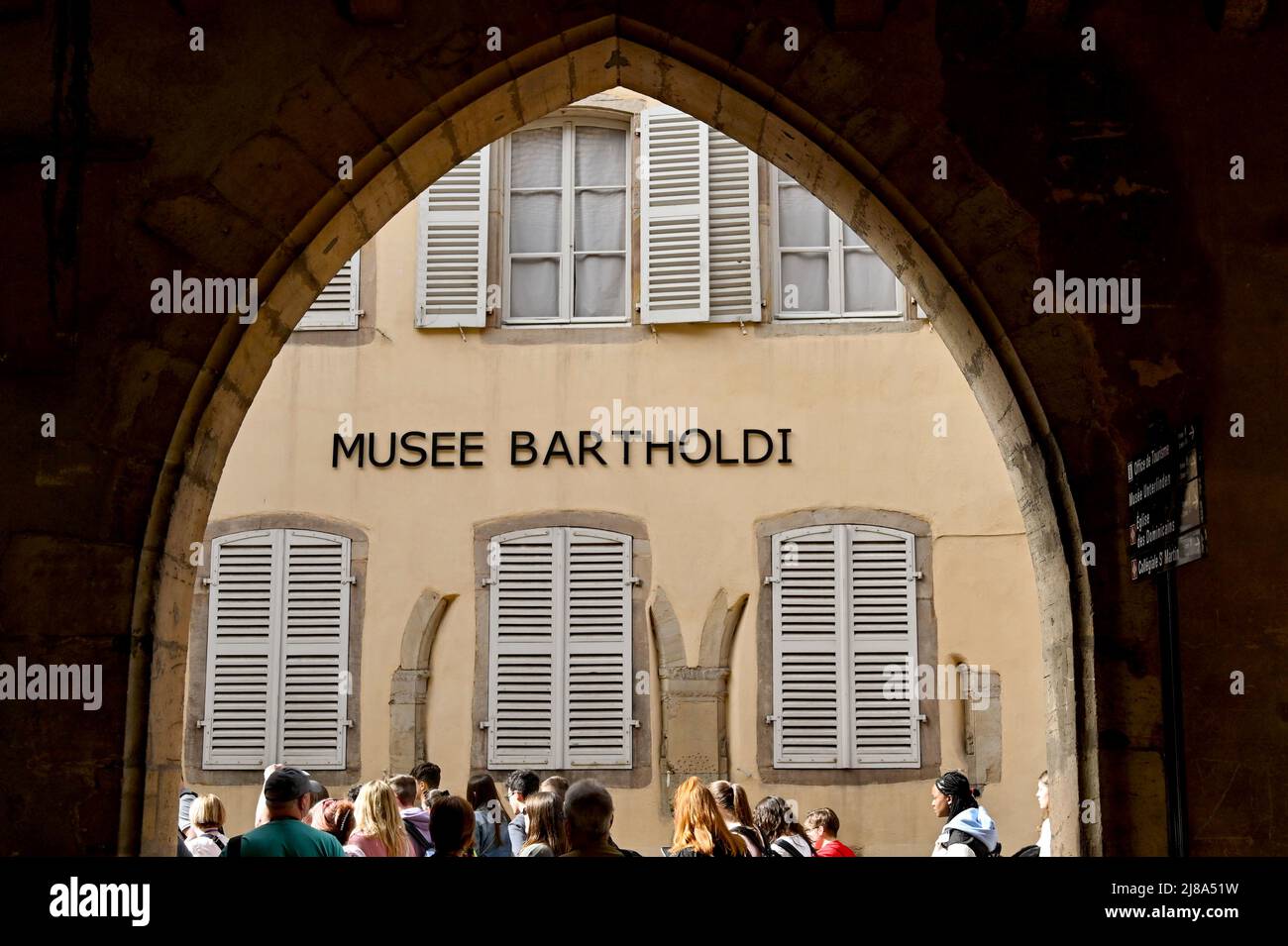 Colmar, France - April 2022: Sign on the outside of the Museum ...
