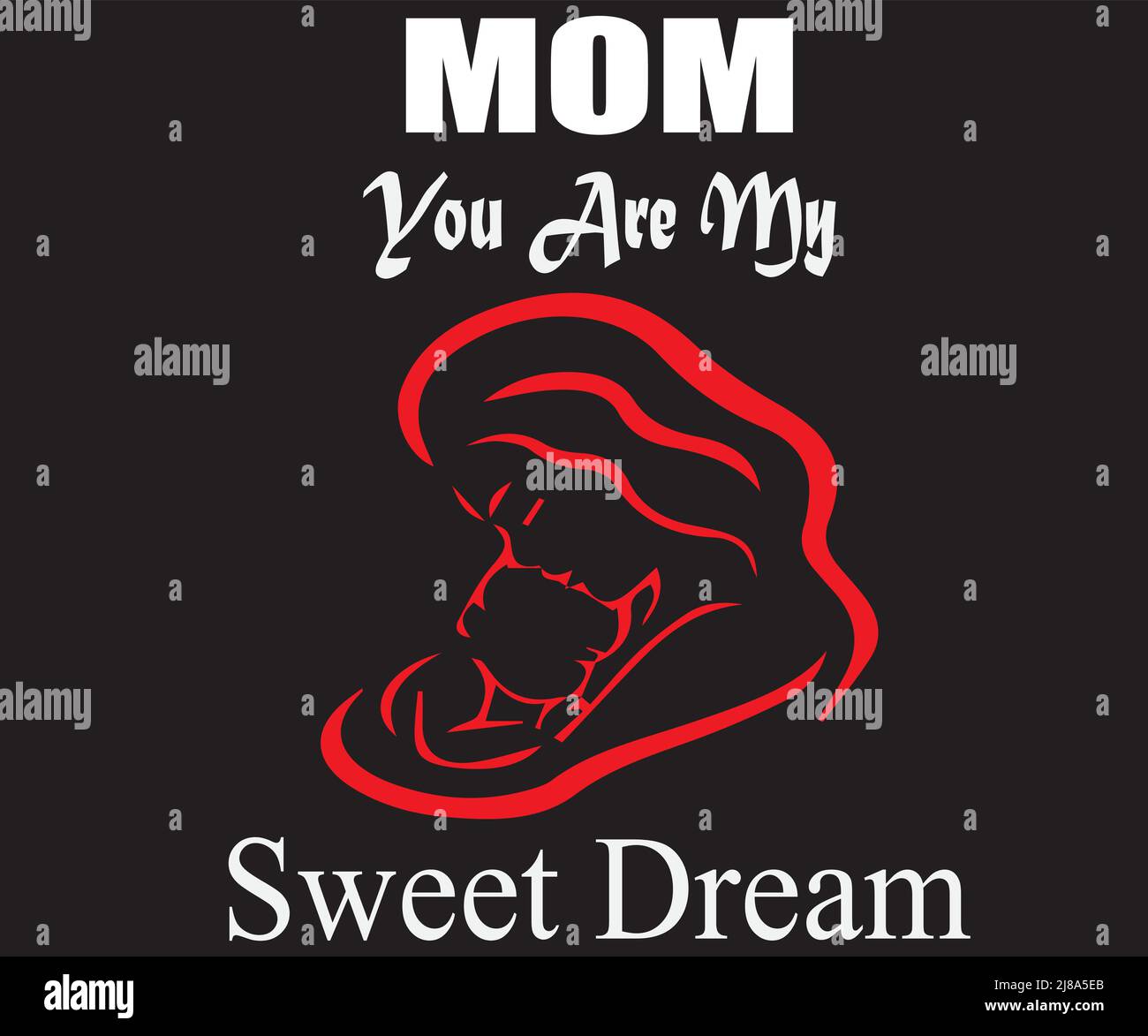 Mom heart design Stock Vector Images - Alamy