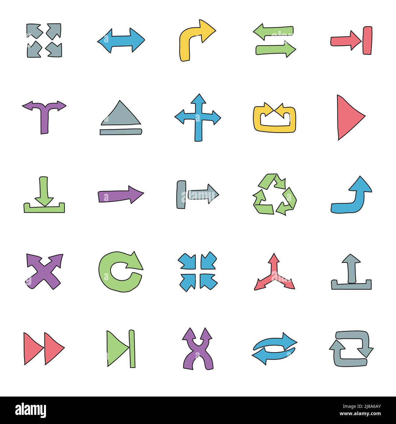 Hand cursor icon linear Stock Vector Images - Alamy