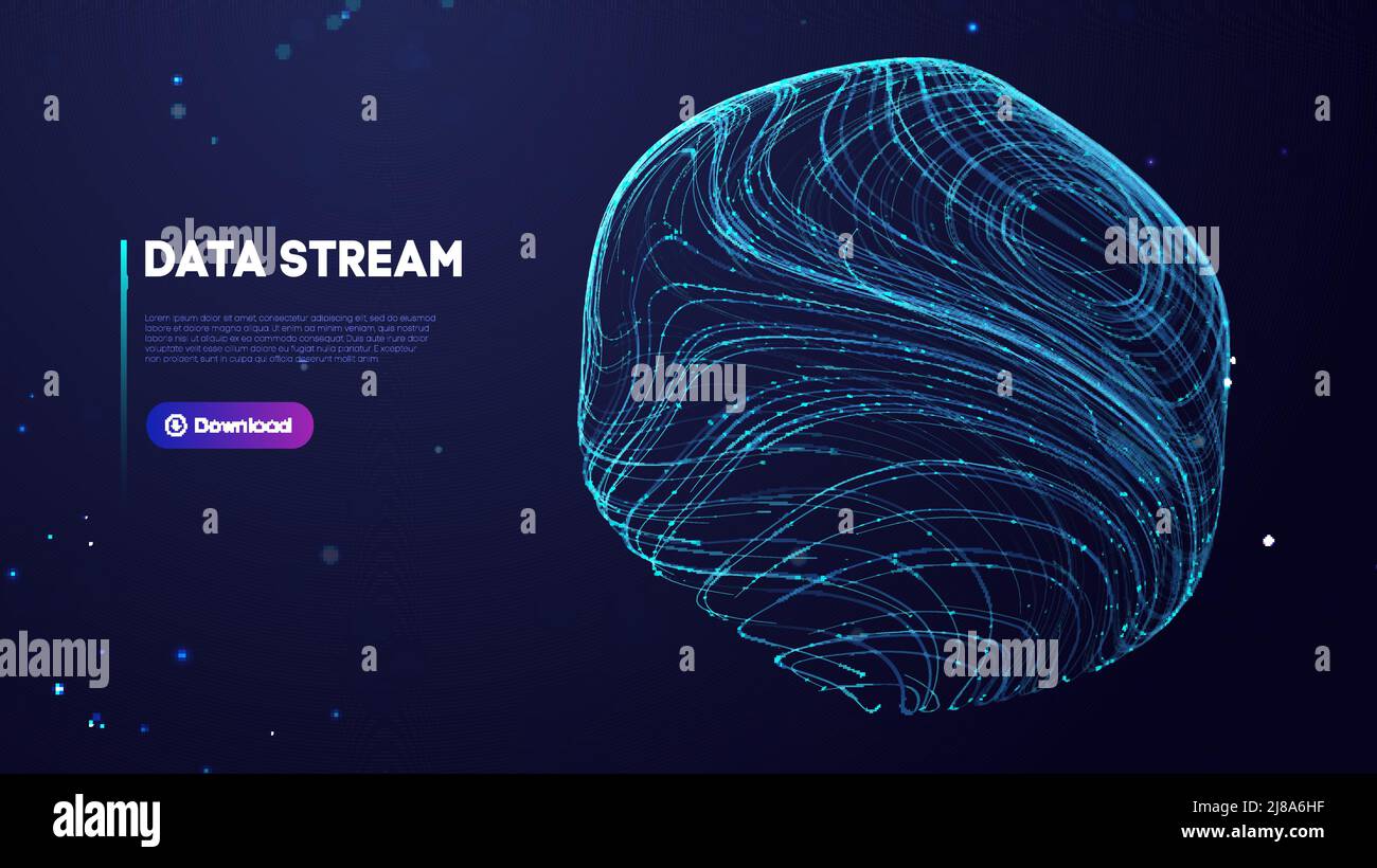 Abstract purple data stream. Abstract digital background cloud ... Abstract purple data stream. Abstract digital background cloud ...