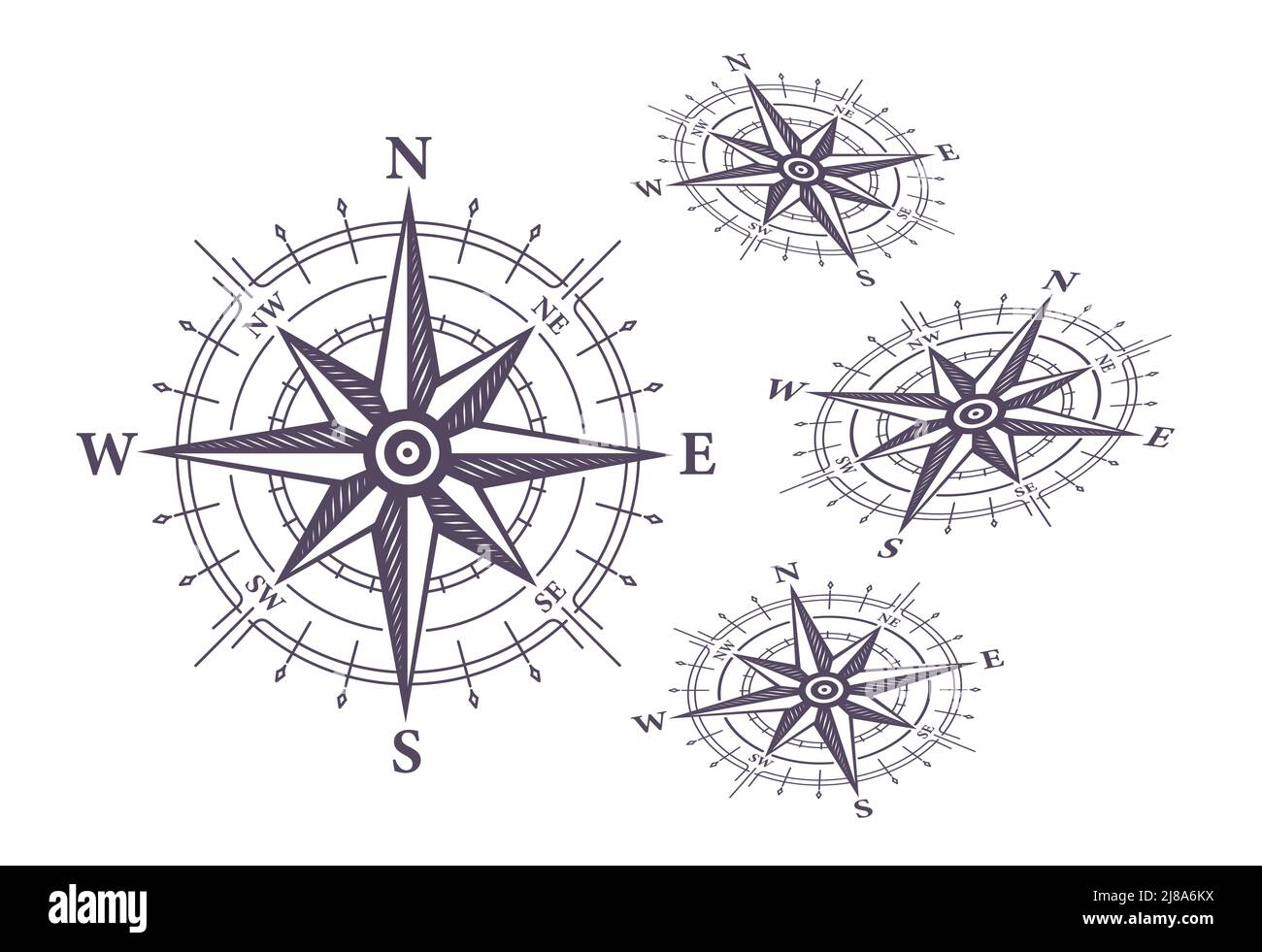 Nautical star compass hi-res stock photography and images - Alamy