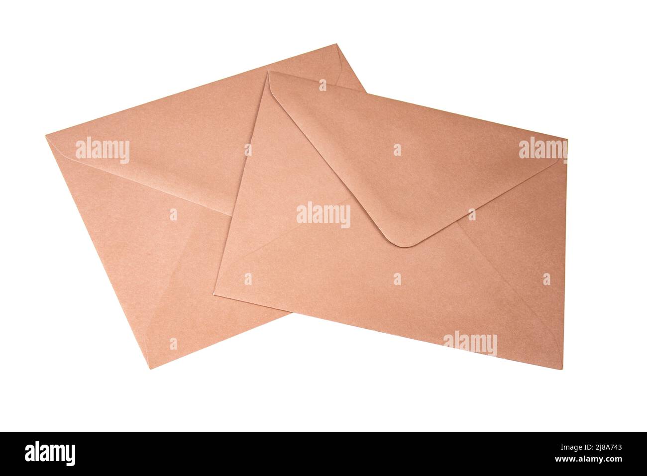Craft brown envelope isolated on the white background Stock Photo - Alamy