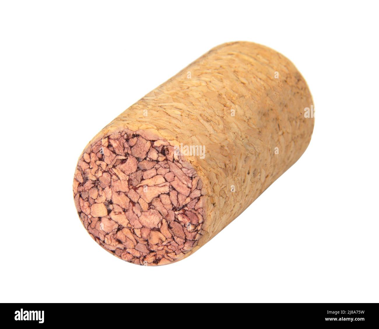 Wine beige cork for winery isolated on the white background Stock Photo ...