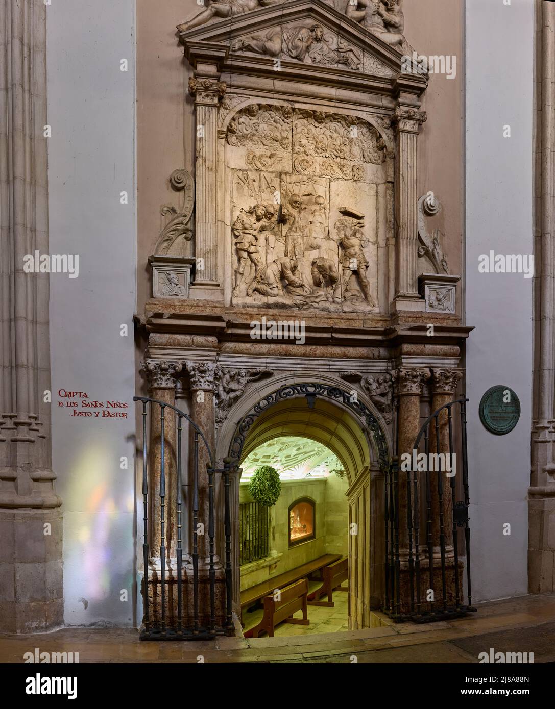 Crypt of Magistral Cathedral of Saints Justo and Pastor, Alcala de ...