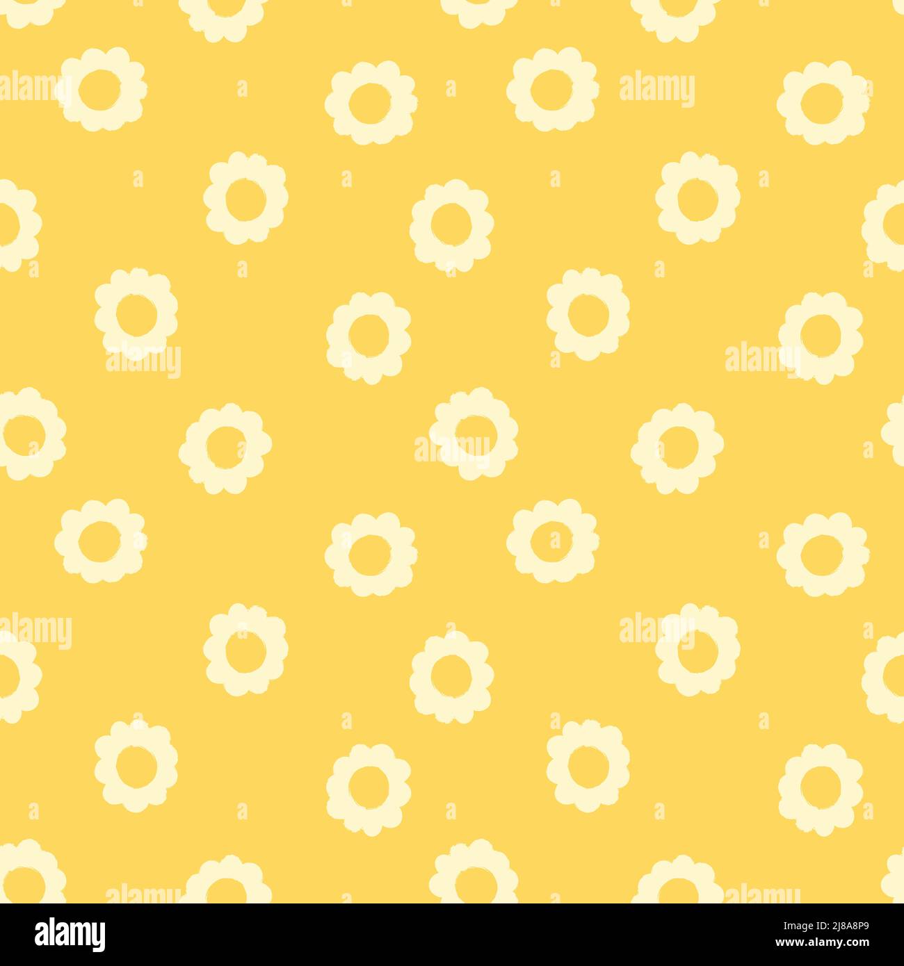 Hand drawn seamless yellow day background. Vector illustration Stock ...