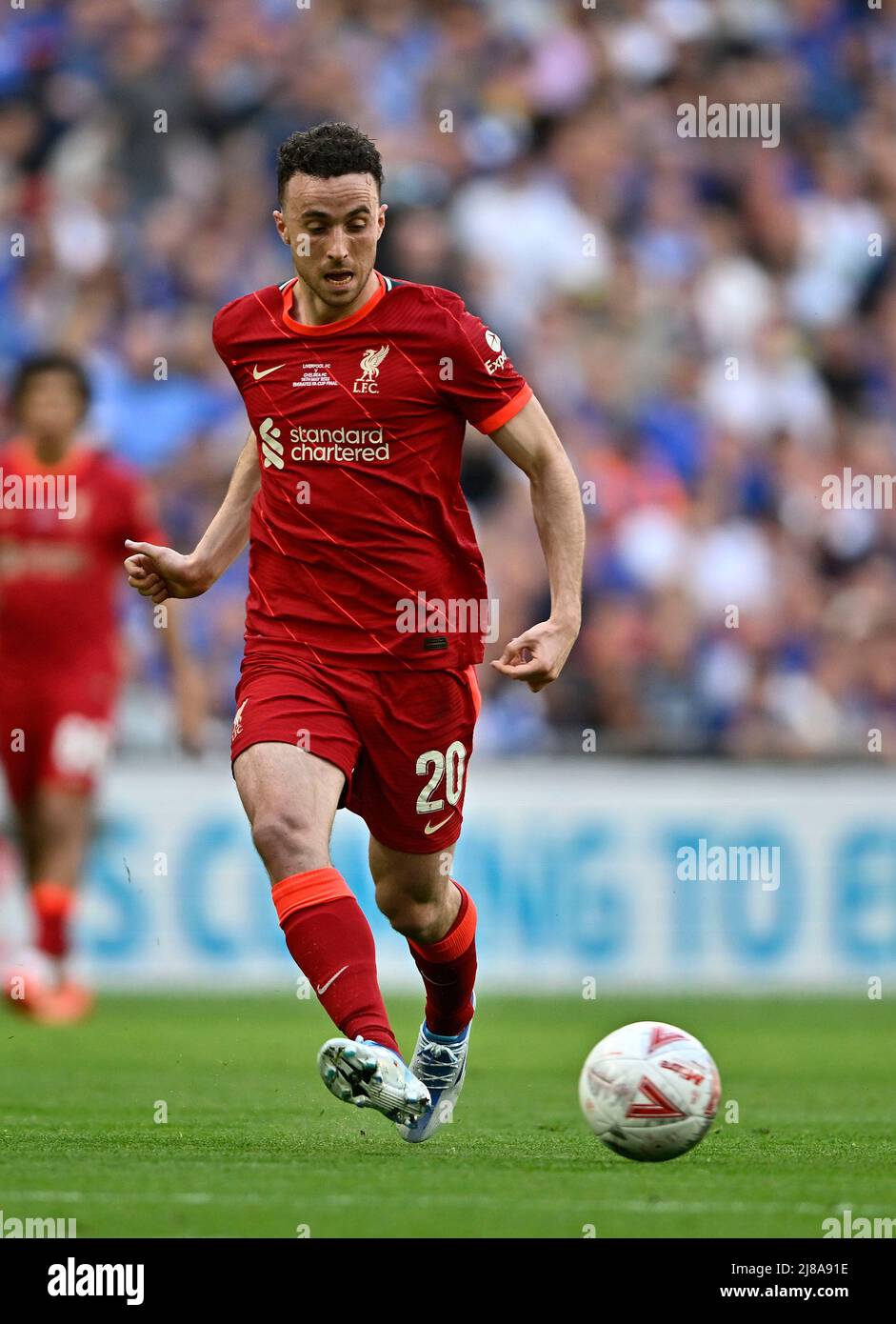 London, UK. 14th May, 2022. Diogo Jota (Liverpool) during the FA Cup ...