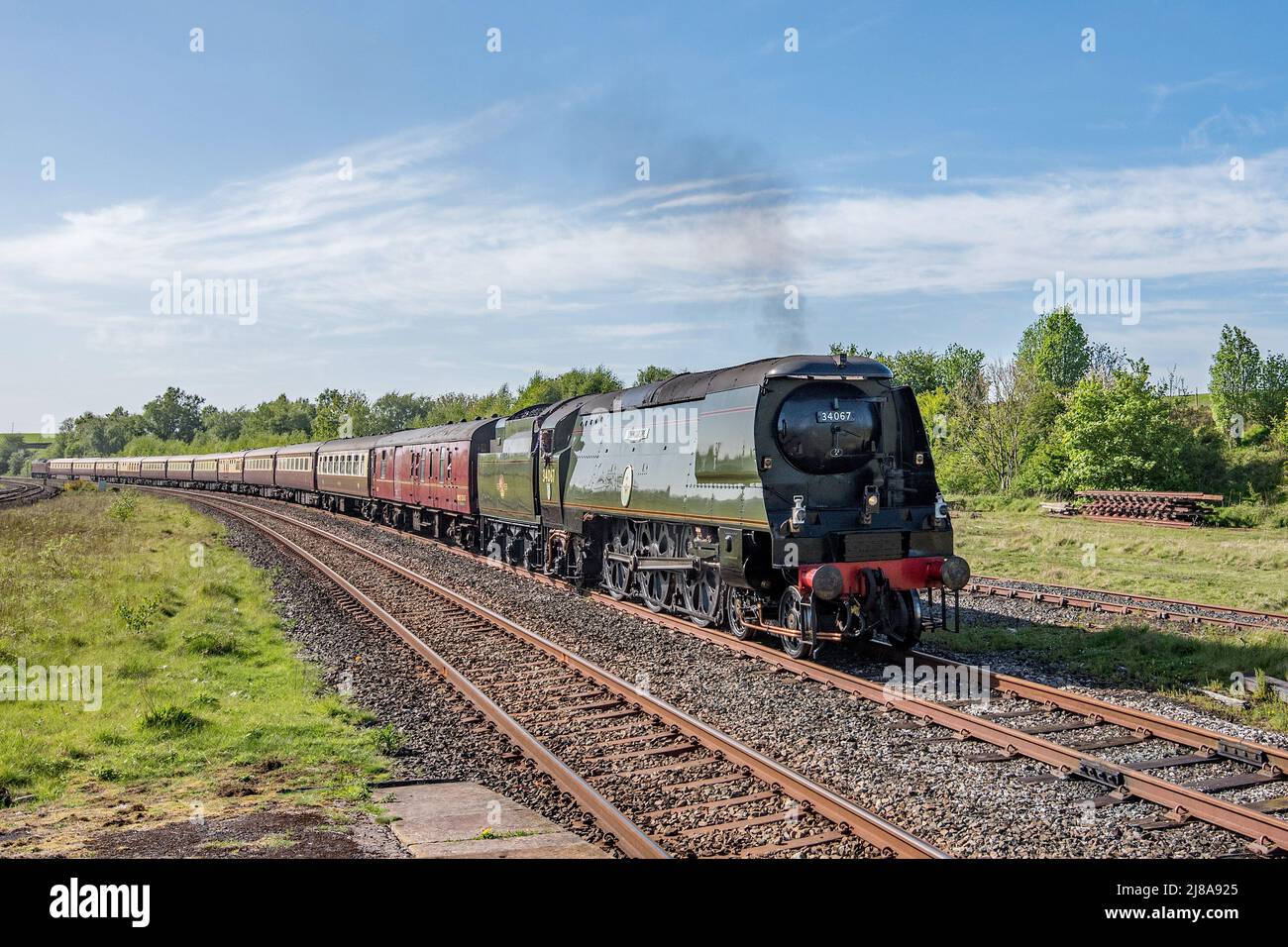 Tangmere steam locomotive on the settle carlisle line hi-res stock ...