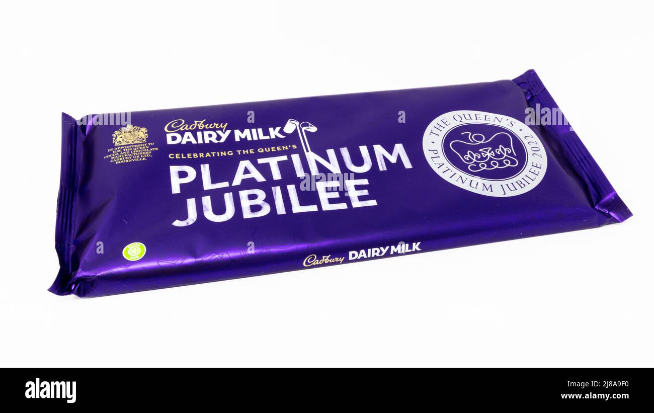 Cadbury Dairy Milk Platinum Jubilee Bar Stock Photo - Alamy