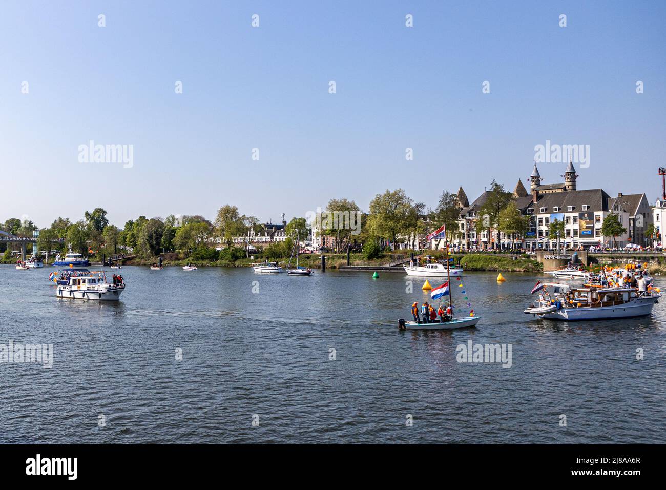 Maastricht, South Limburg, Netherlands. April 27, 2022. King's day ...