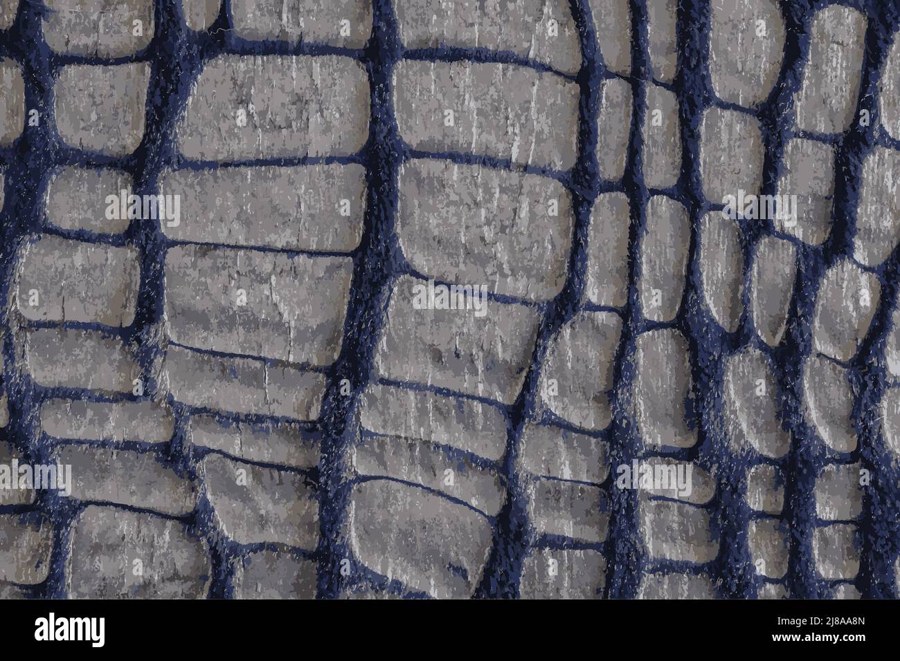 Realistic illustration of fur texture top view. Blue fur background ...