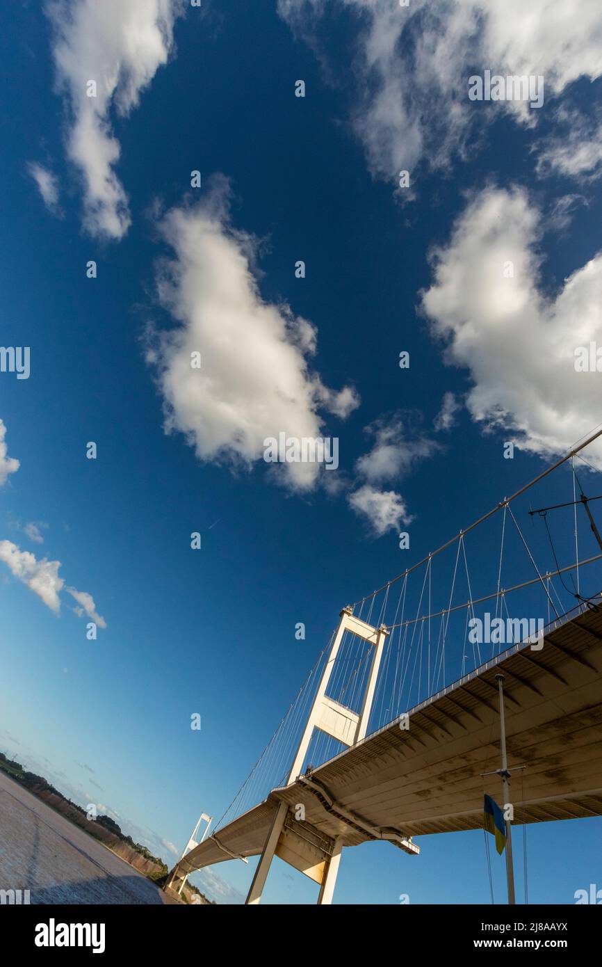 M48 River Severn Bridge linking England and Wales Stock Photo - Alamy