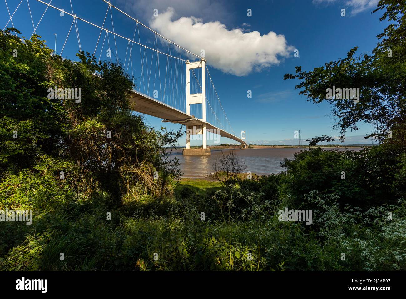 M48 River Severn Bridge linking England and Wales Stock Photo - Alamy