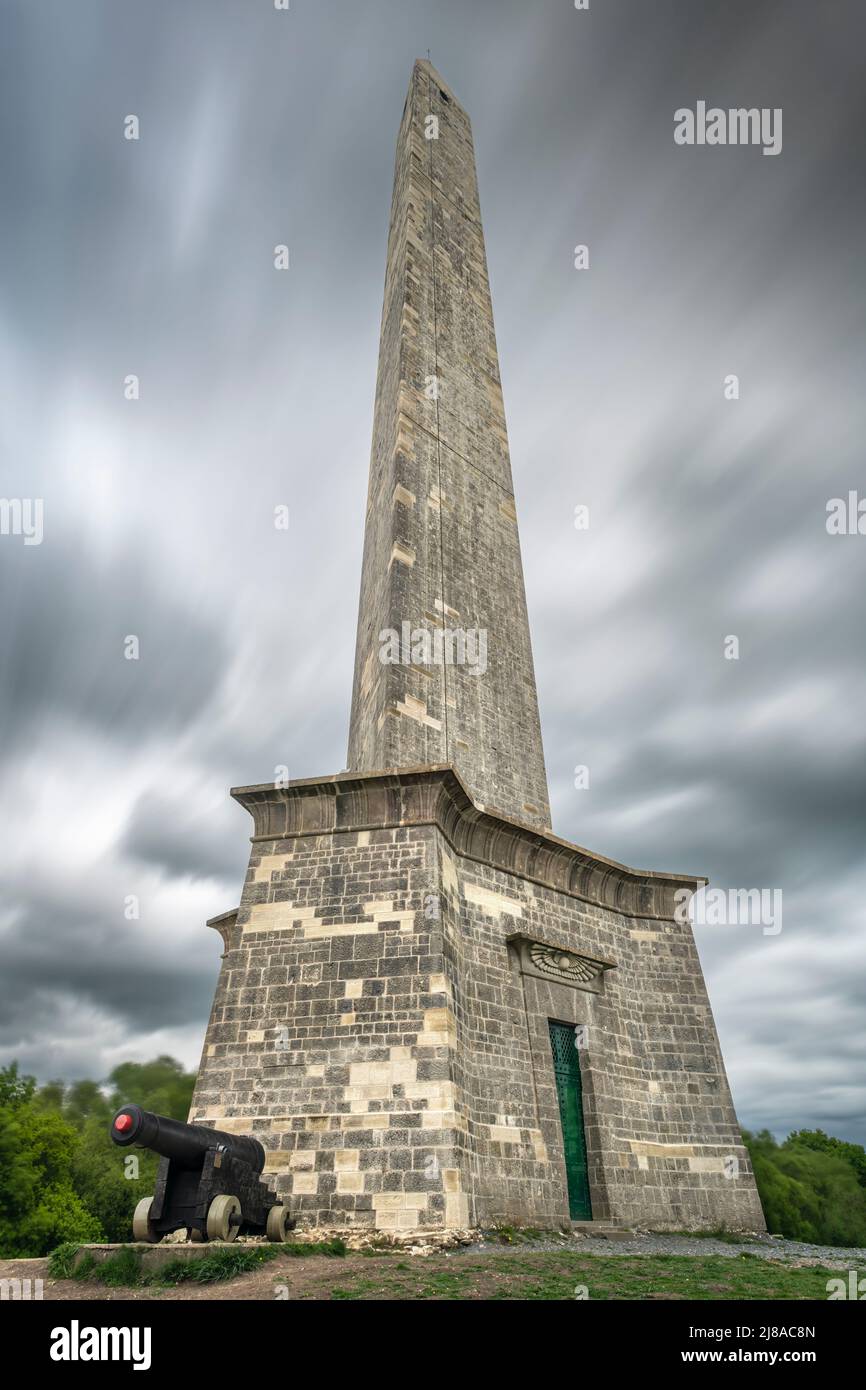 The Wellington Memorila is a 175 foot high triangular obelisk located ...
