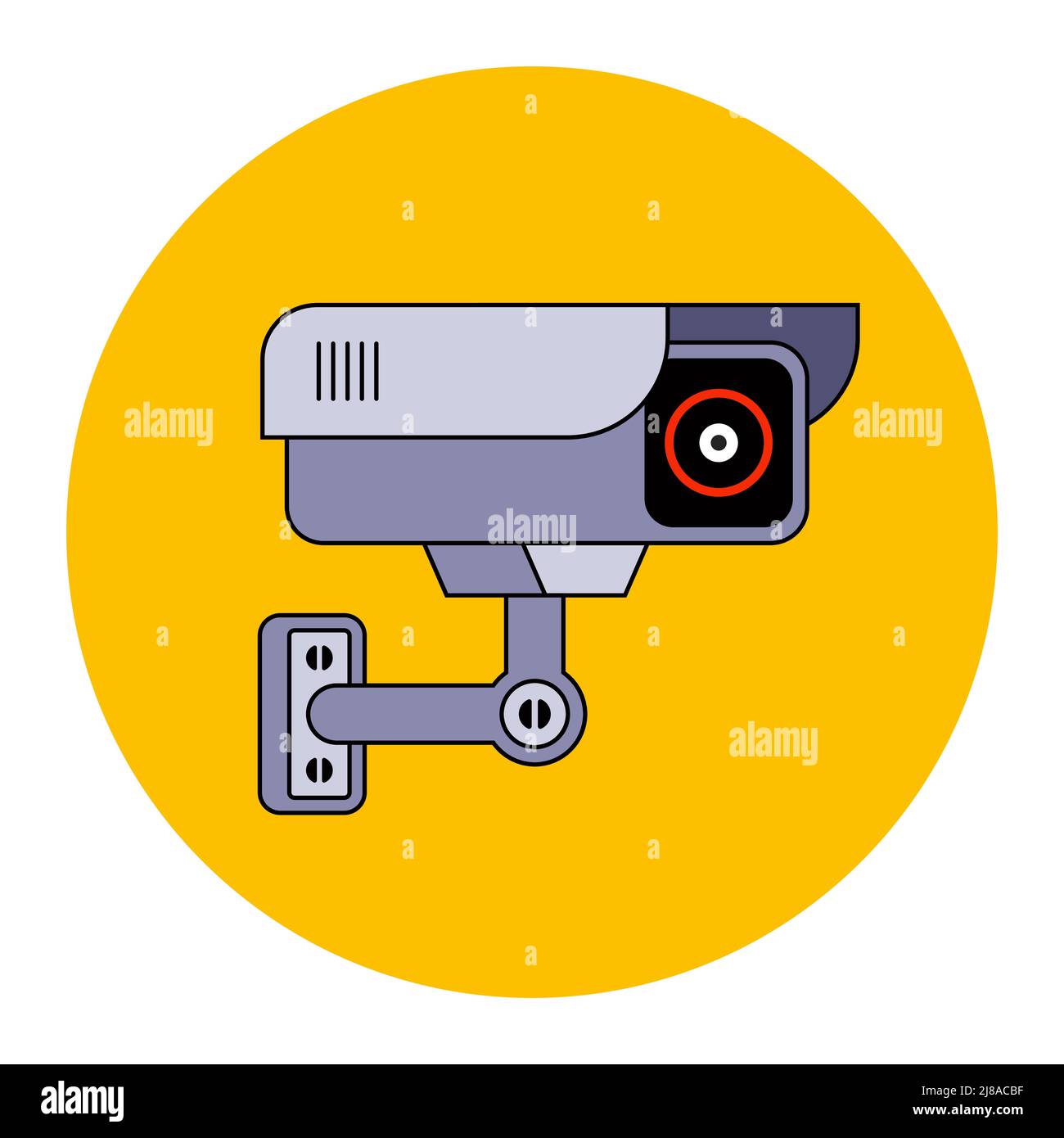 video surveillance on the wall of the building. covert surveillance of ...