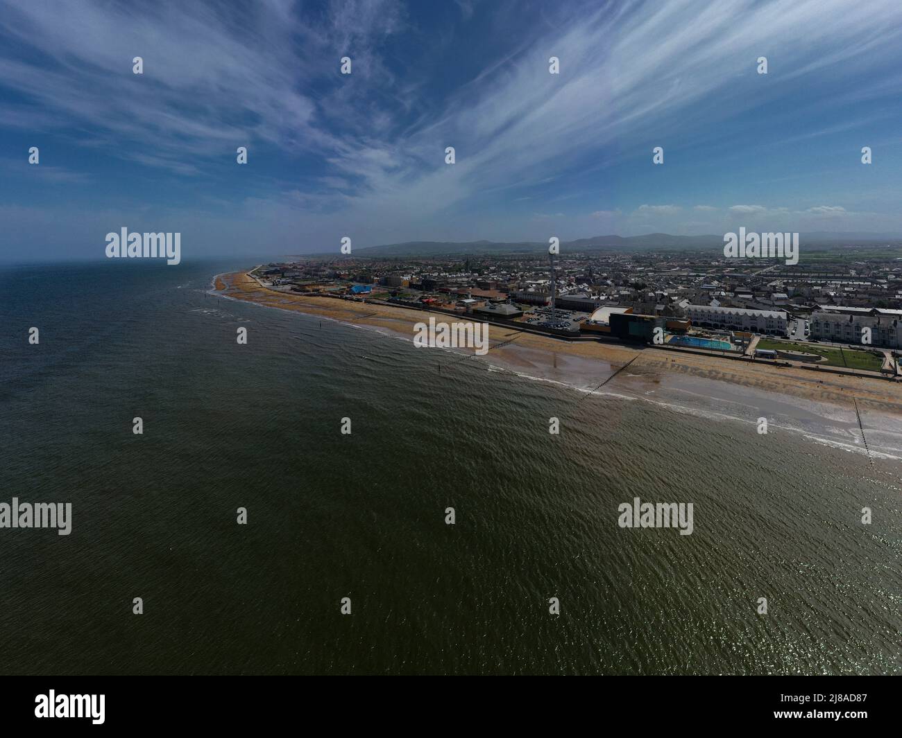 Rhyl North Wales Aerial 2022 Stock Photo - Alamy