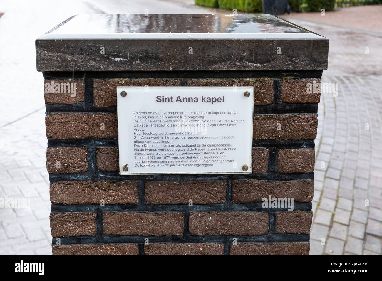 Echt, Limburg, The Netherlands, 04 07 2022 - Information sign board ...