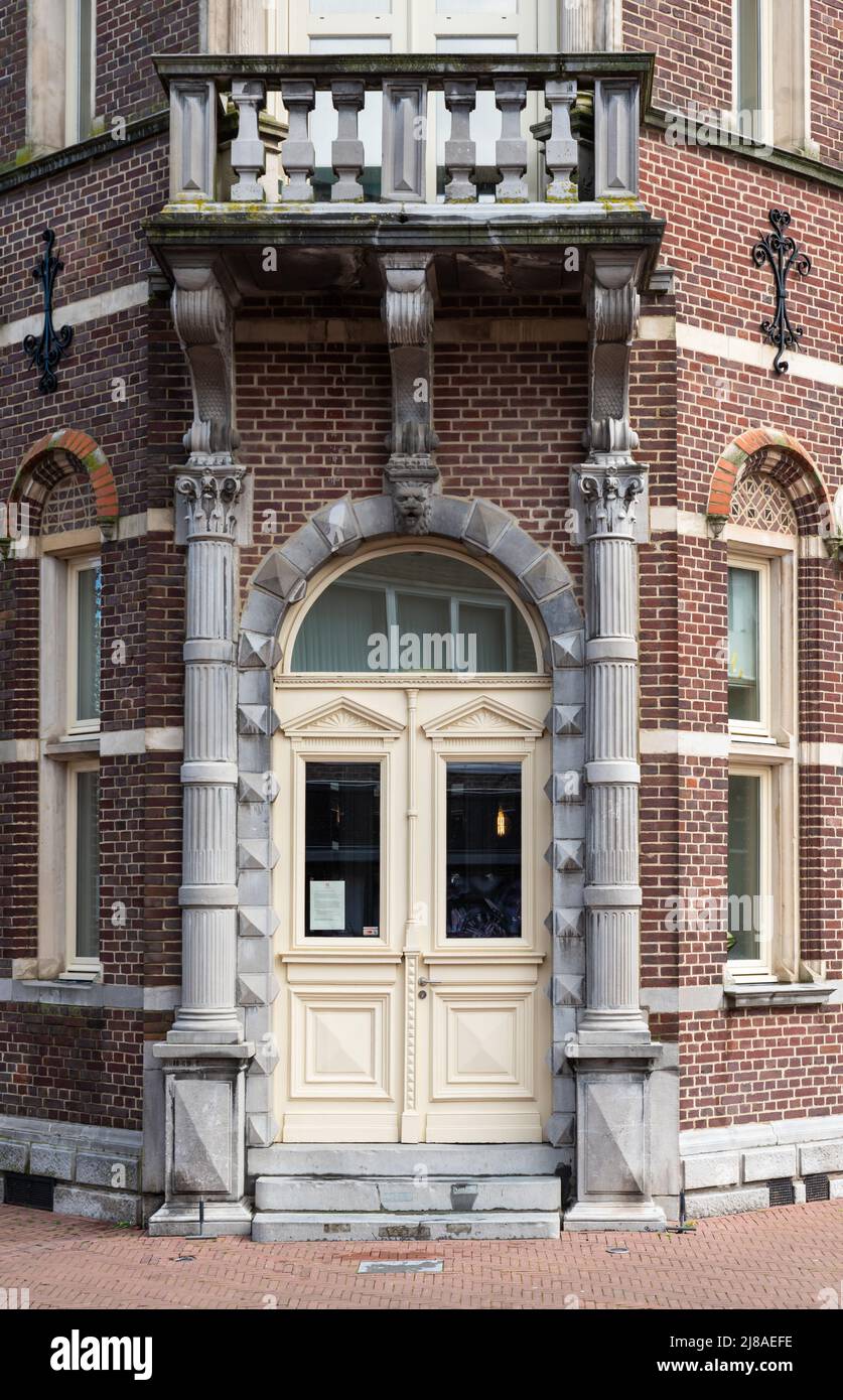 Echt, Limburg, The Netherlands, 04 07 2022 - Corner building with ...