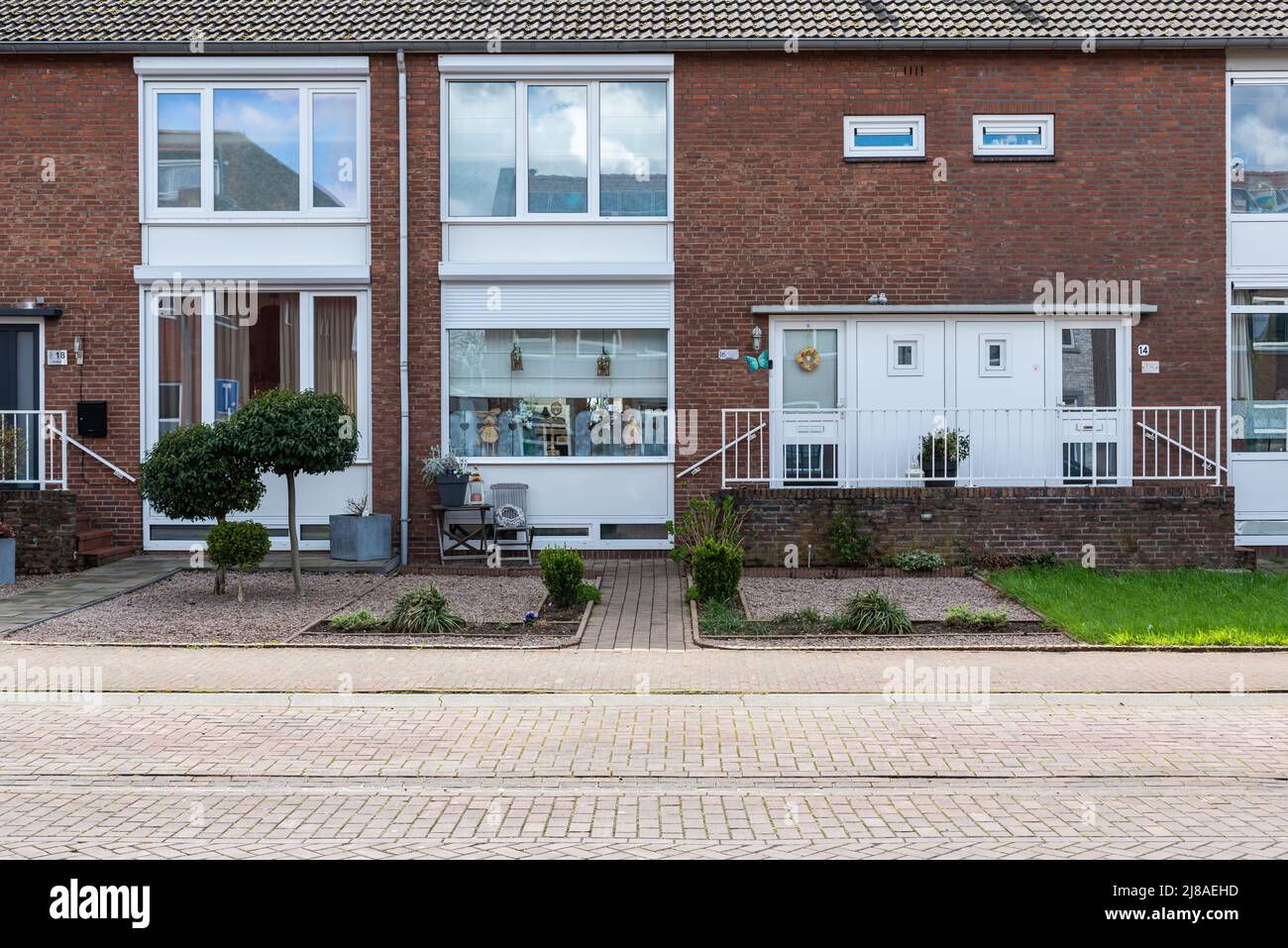 Echt, Limburg, The Netherlands, 04 07 2022 - Regular residential houses ...