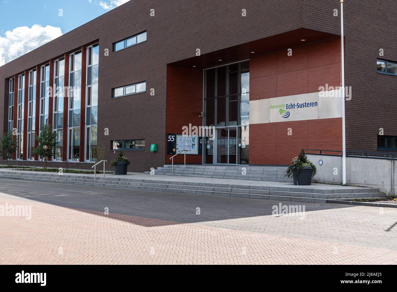 Echt, Limburg, The Netherlands, 04 07 2022 - Facade of the regional ...