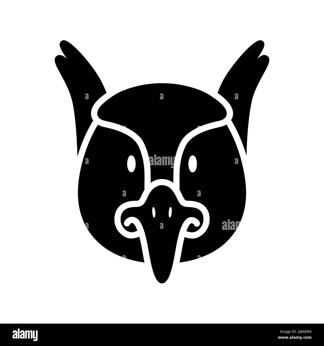 Pheasant isolated glyph icon. Animal head vector. Agriculture sign ...