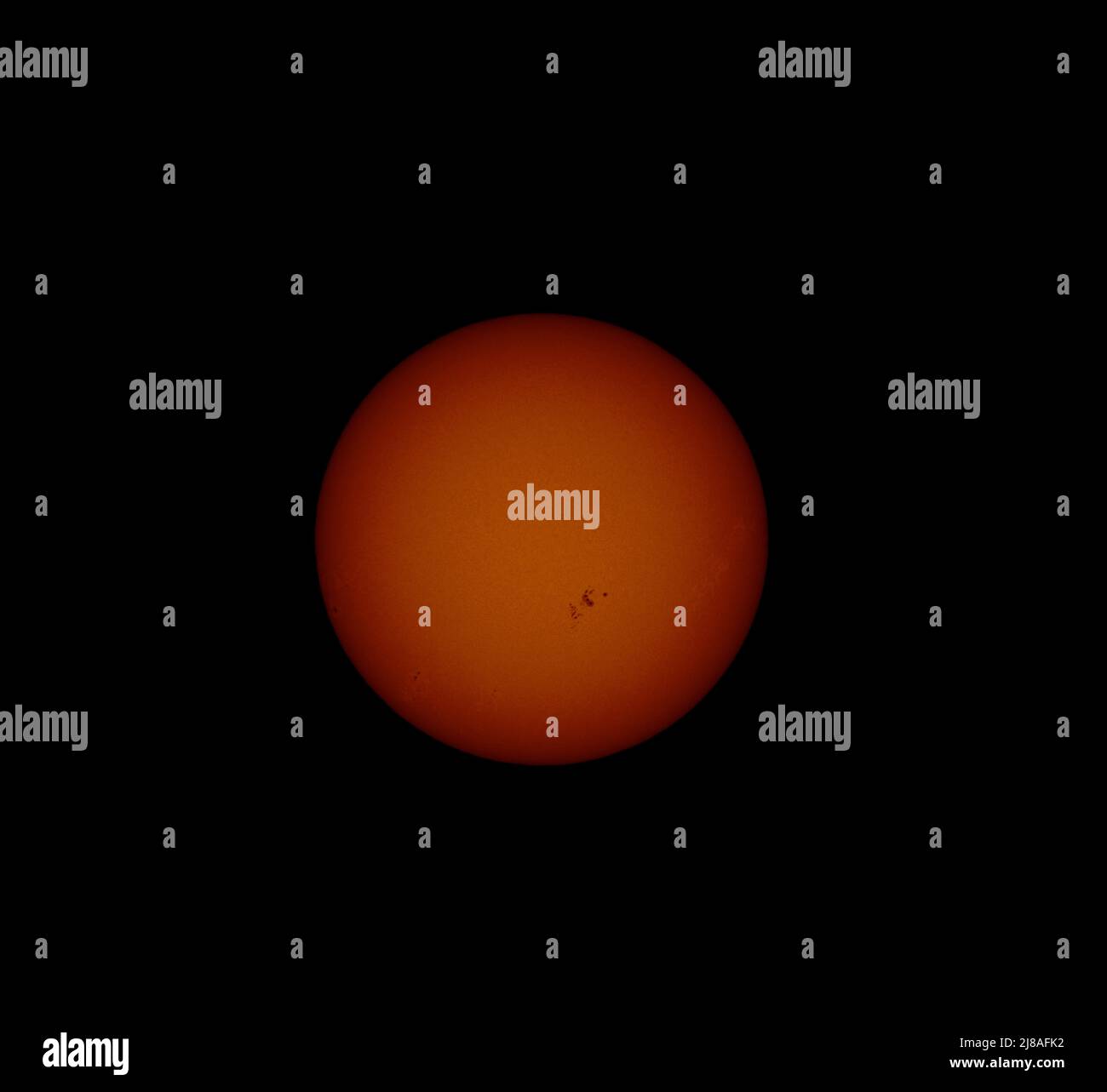 London, UK. 14 May 2022. Image of sunspot activity on the Sun during ...