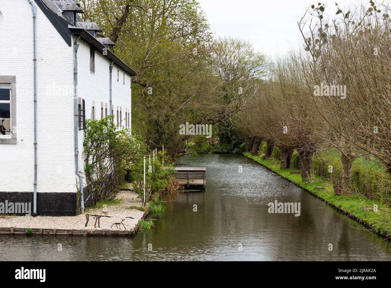 Geulle, Limburg, The Netherlands - 04 06 2022- Entrance and facade of ...