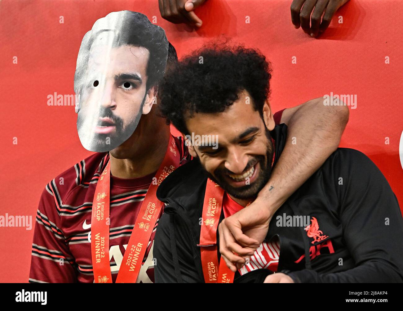 London, UK. 14th May, 2022. Thiago Alcantara (Liverpool) wears a ...