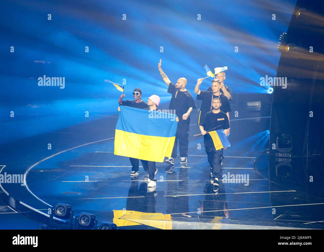 Kalush Orchestra (Stefani?) Ukraine during the Eurovision Song Contest ...