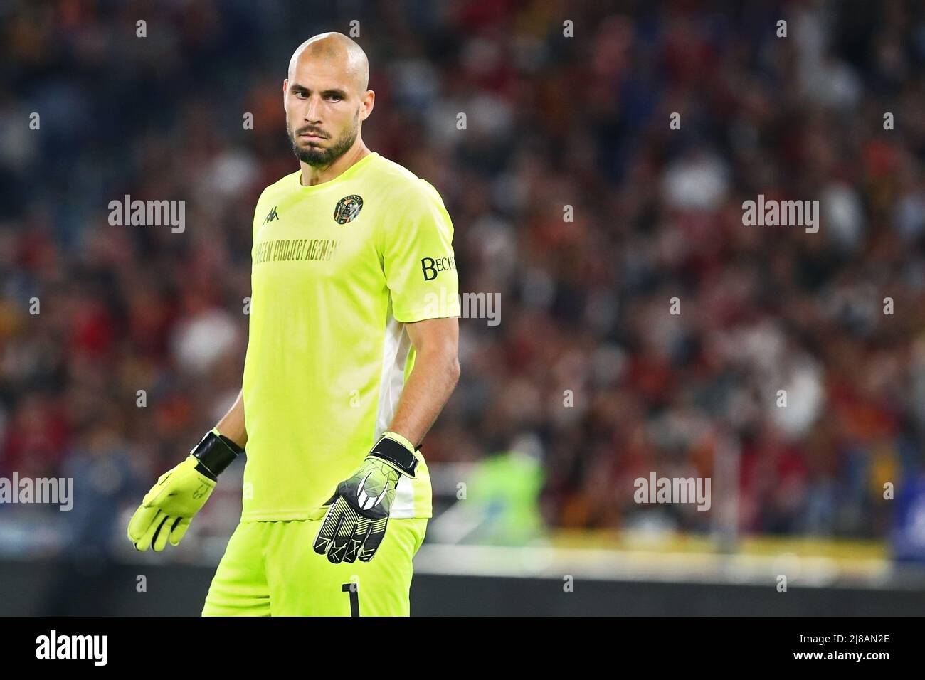 Niki Maenpaa goalkeeper of Venezia looks on during the Italian ...