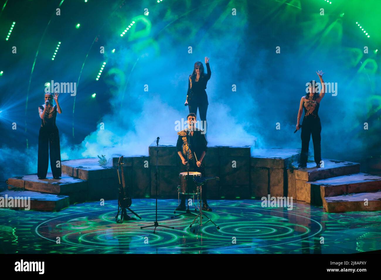 Alvan & Ahez (Fulenn) France during the Eurovision Song Contest Grand ...