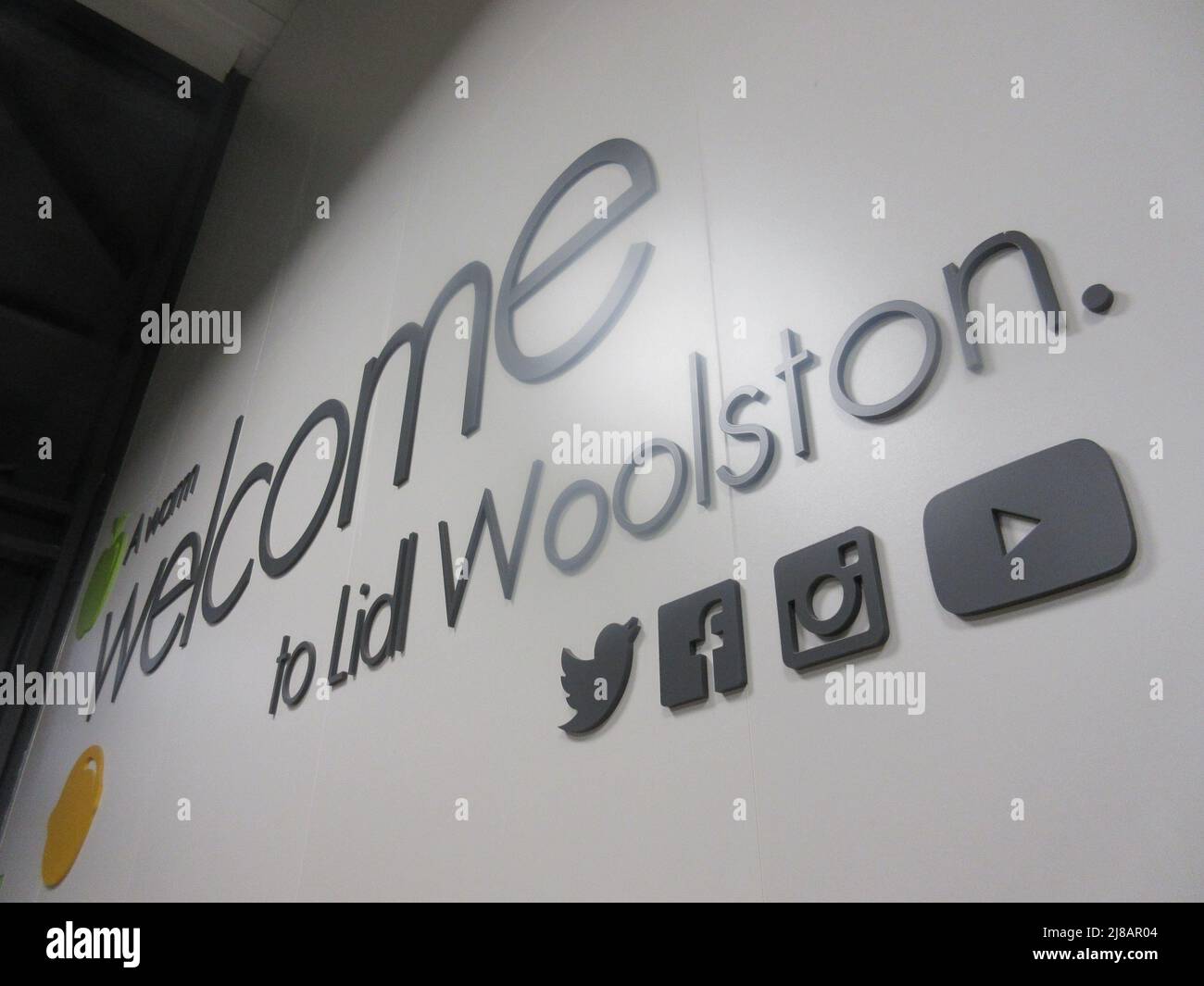 Woolston Lidl Sign Stock Photo - Alamy