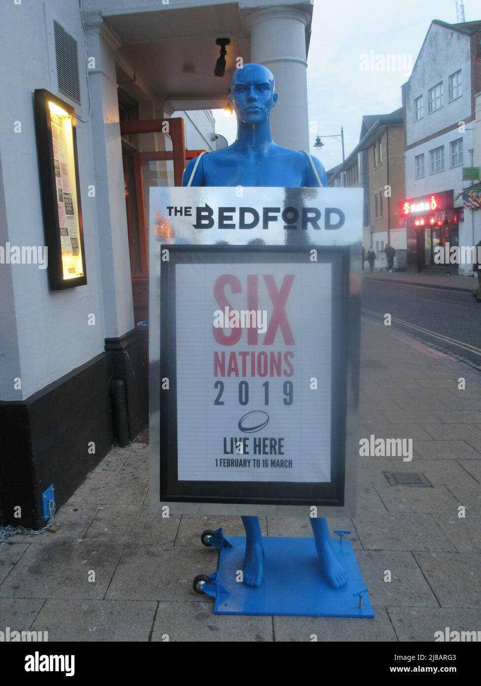 The Bedford Pub Bill Board Sign Stock Photo - Alamy