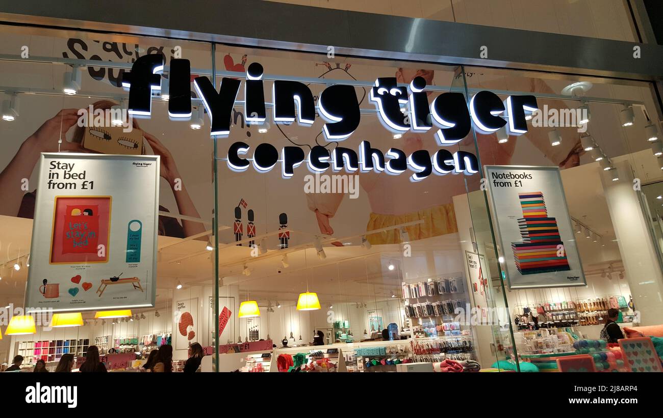 Flying Tiger Copenhagen Variety Store Shop Sign Stock Photo - Alamy