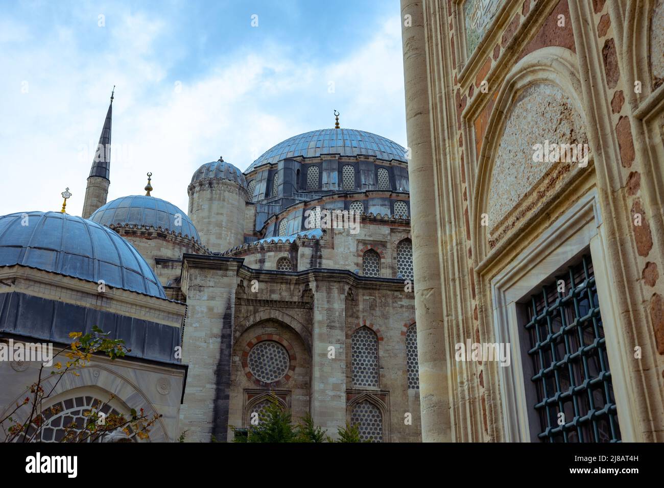 Sehzade Mosque in Istanbul. Ottoman or islamic architecture or ramadan ...