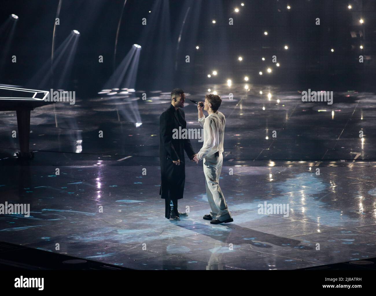 May 14, 2022, Turin, Italy: Mahmood & Blanco (Brividi) Italy during the ...