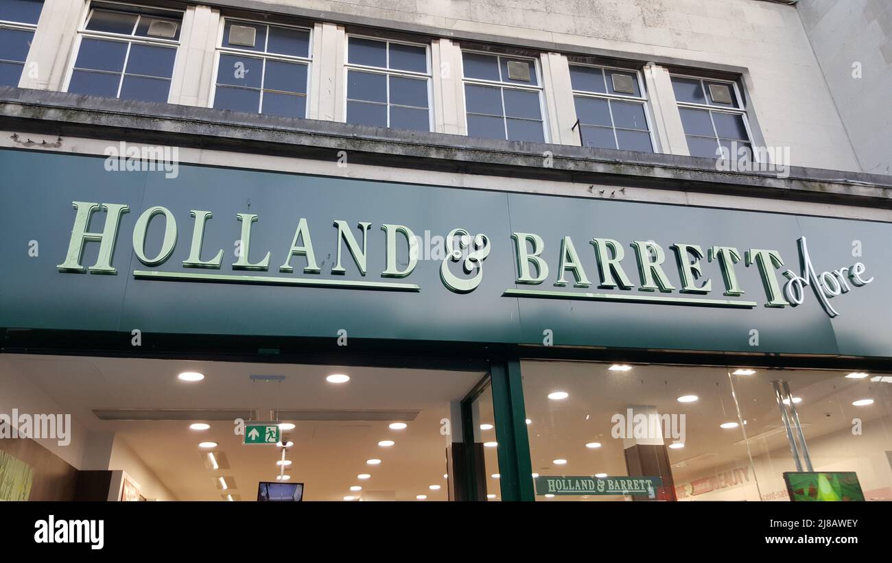 Health food shop sign hi-res stock photography and images - Alamy