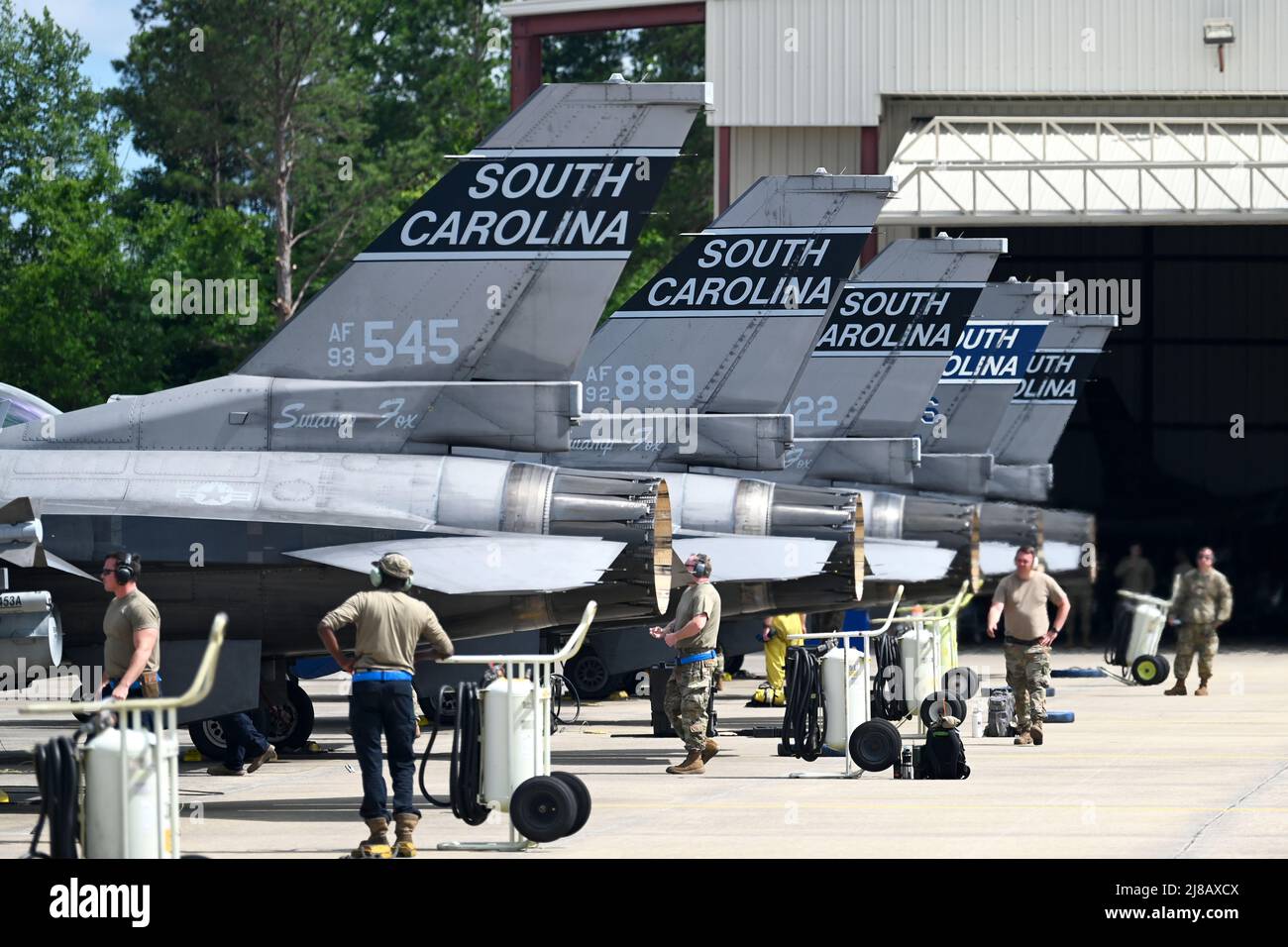 U.S. Air Force Airmen from the 169th Fighter Wing return from Sentry ...