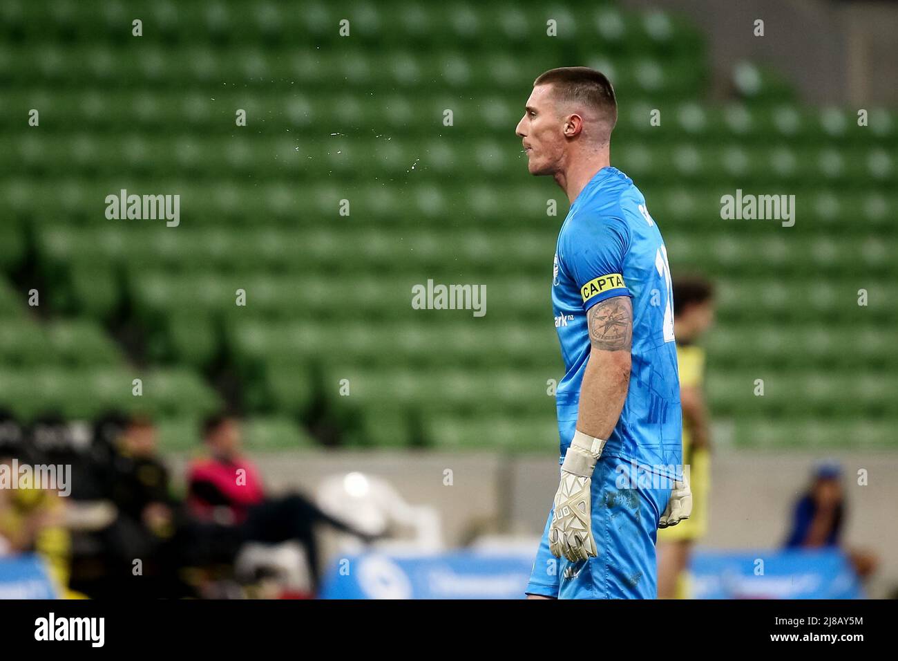 Melbourne, Australia, 14 May, 2022. Oliver Sail of Wellington Phoenix ...