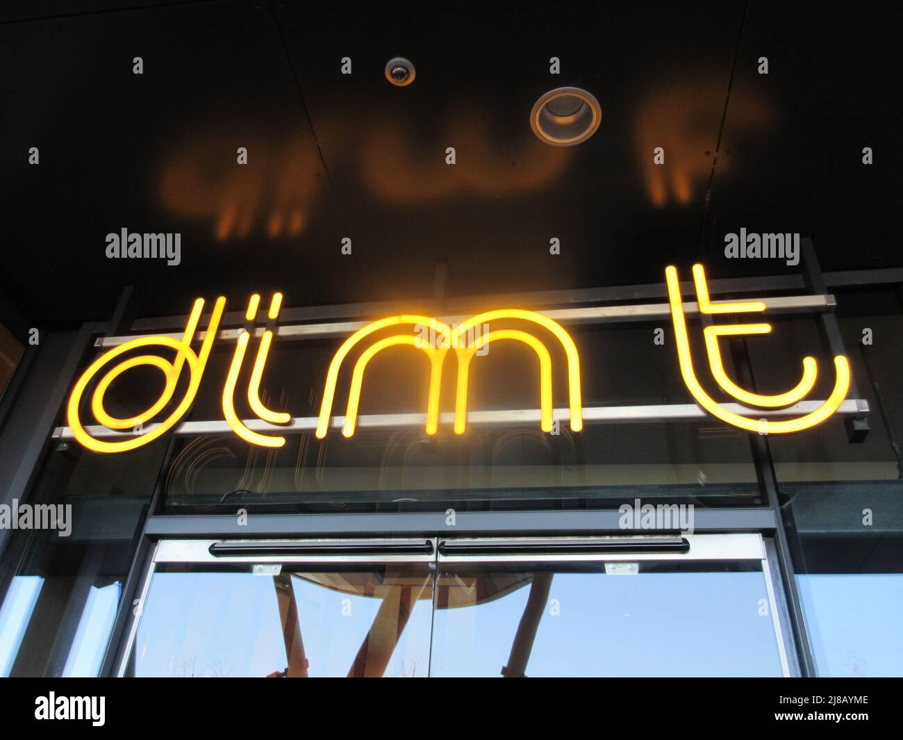 Dimt Restaurant Sign Stock Photo - Alamy