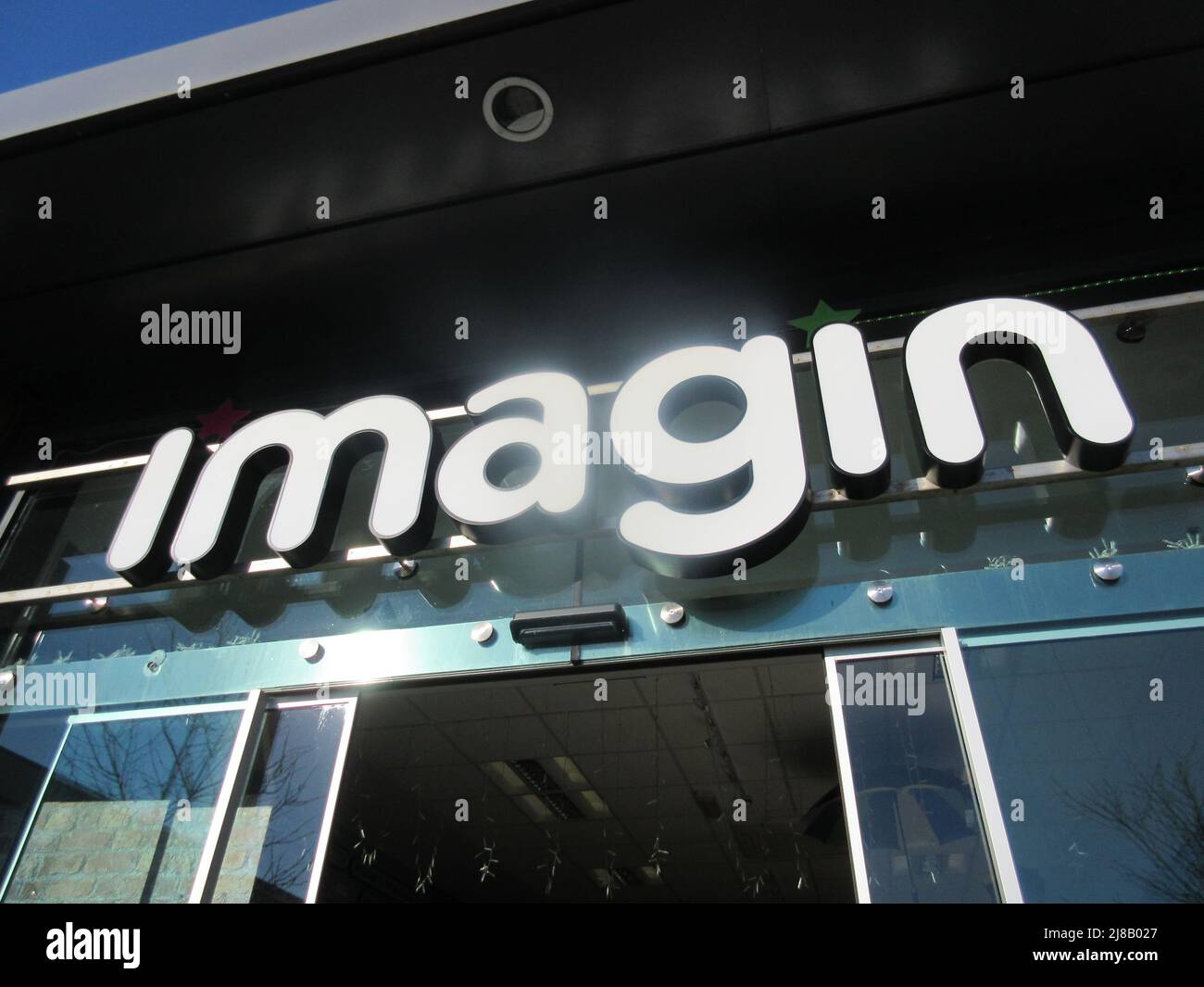 Imagin Gift Shop Sign Stock Photo - Alamy