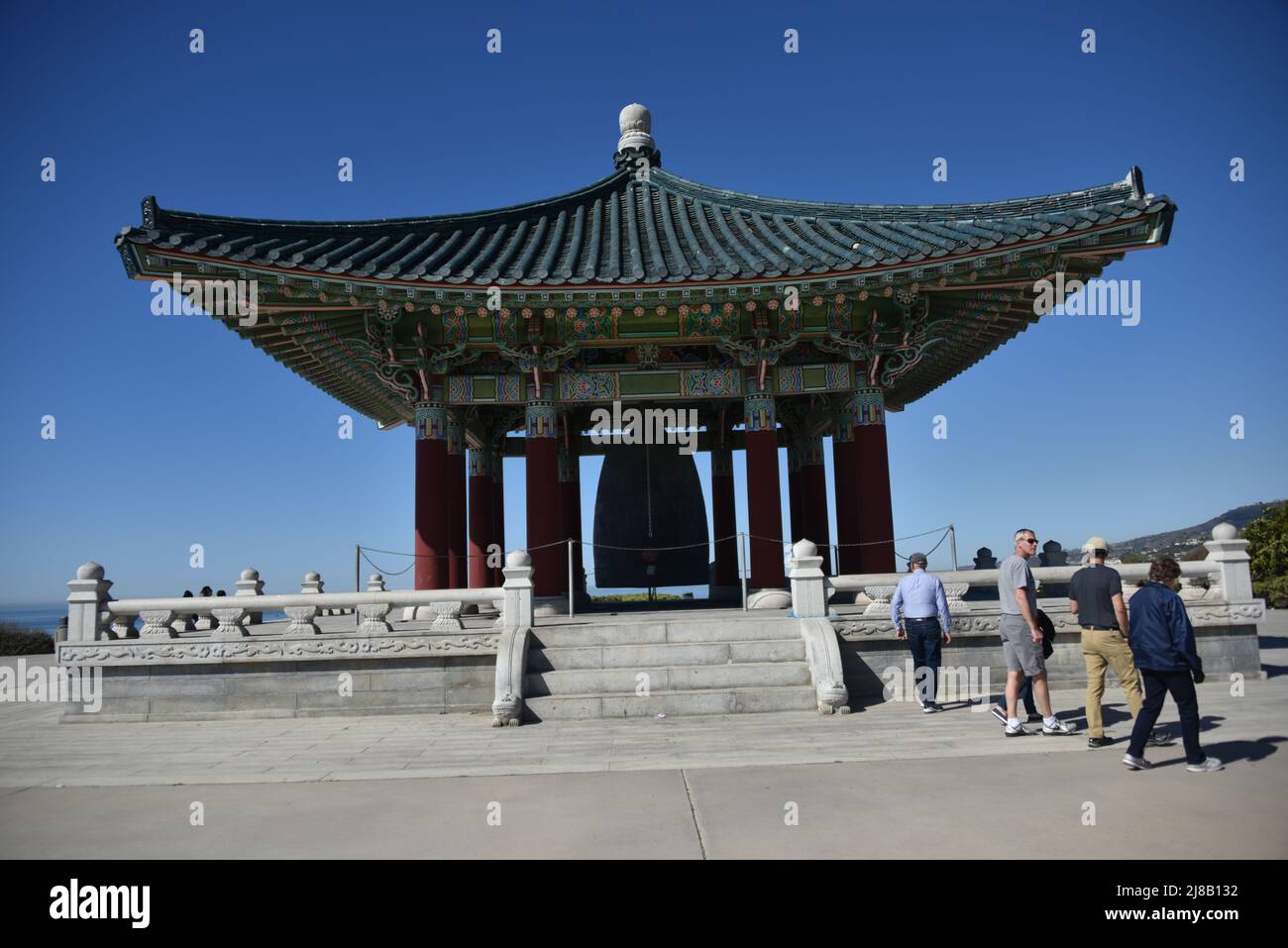 San Pedro, CA. USA 2/28/2022. Korean Friendship Bell. Donated 1976 by ...